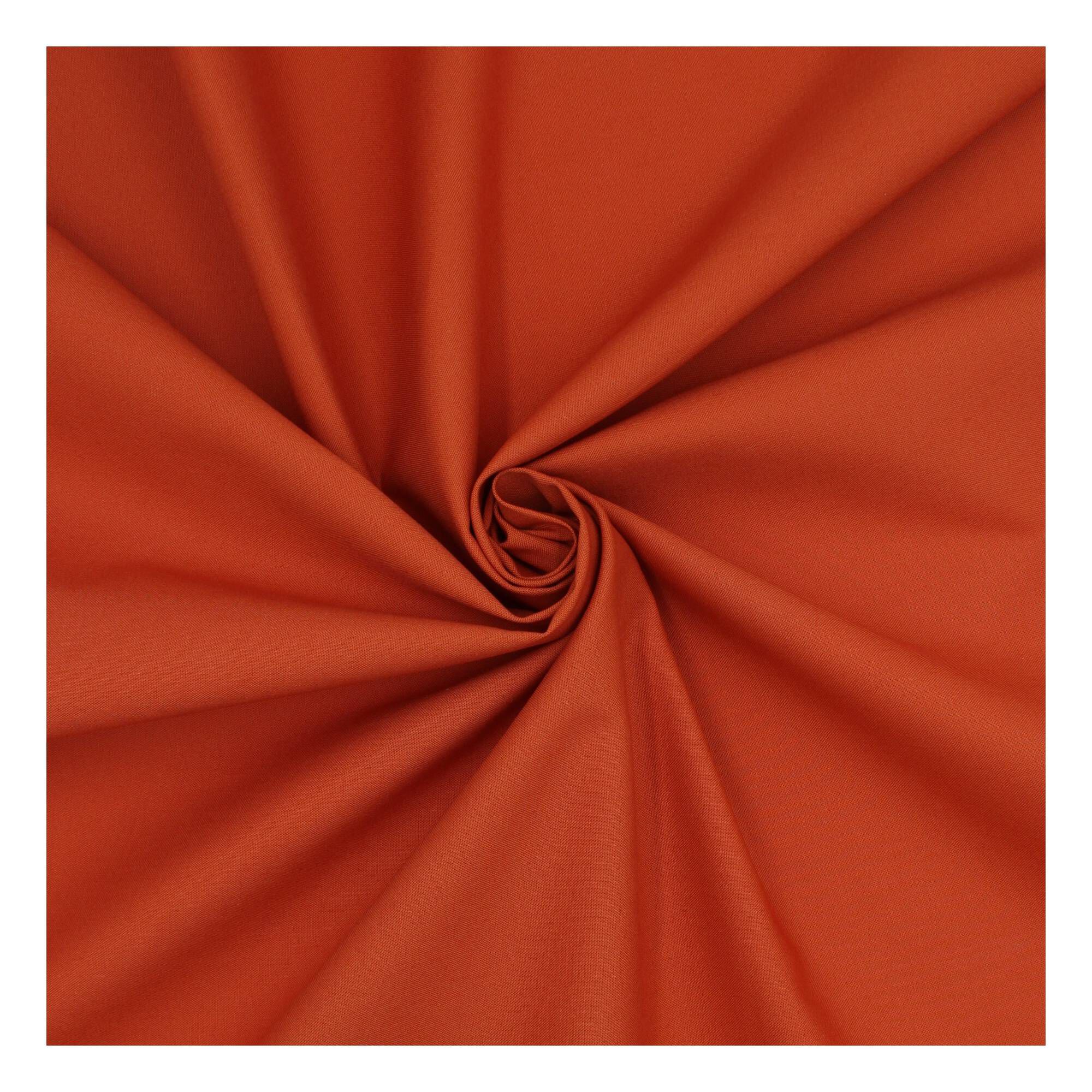 Rust Solid Colour Cotton Fabric by the Metre | Hobbycraft