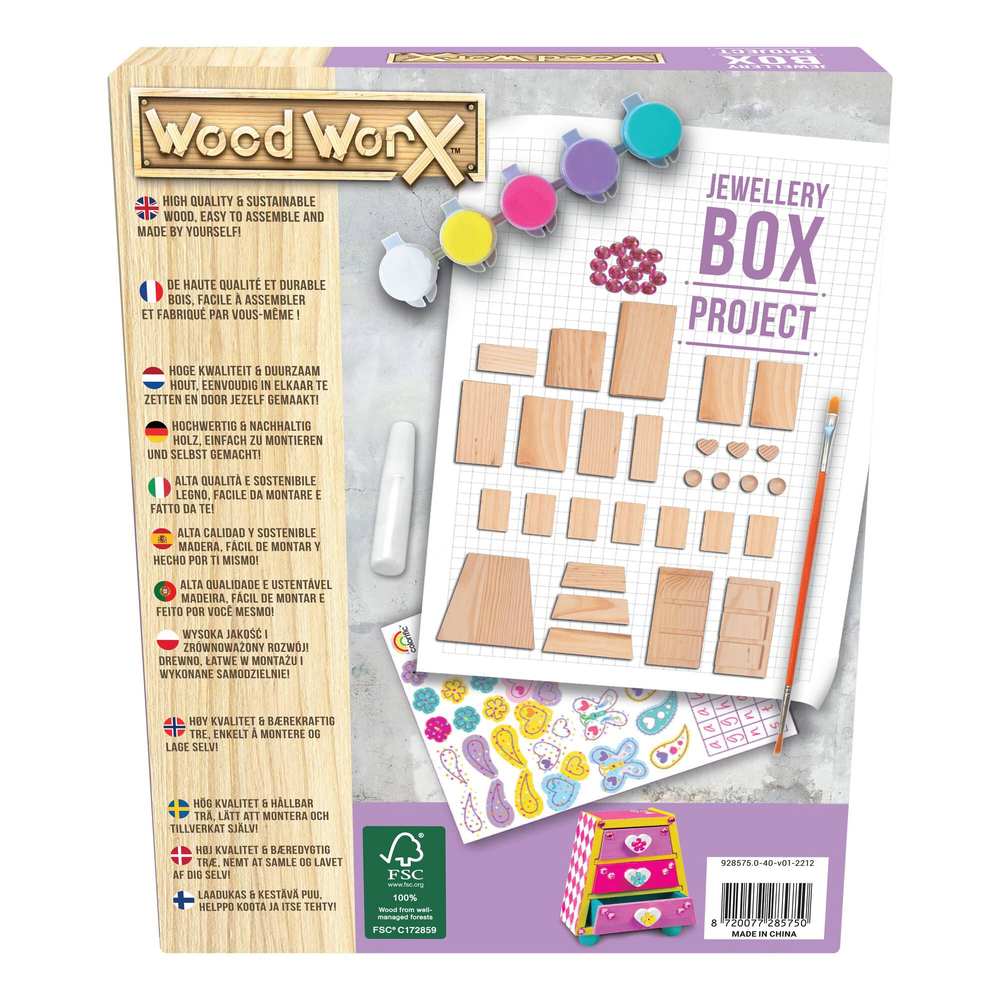 Wood WorX Jewellery Box Project Kit | Hobbycraft