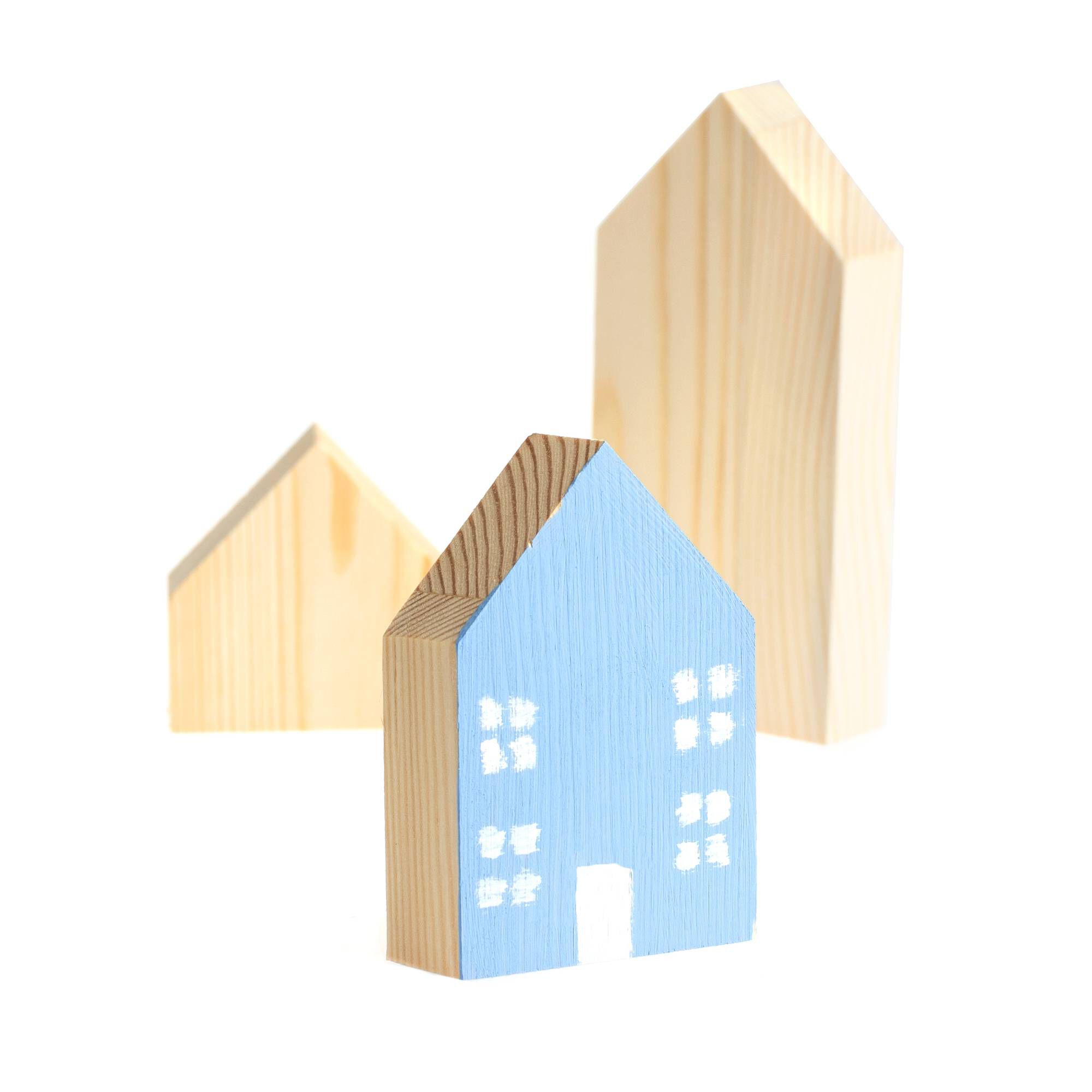 Wooden Houses 3 Pack | Hobbycraft