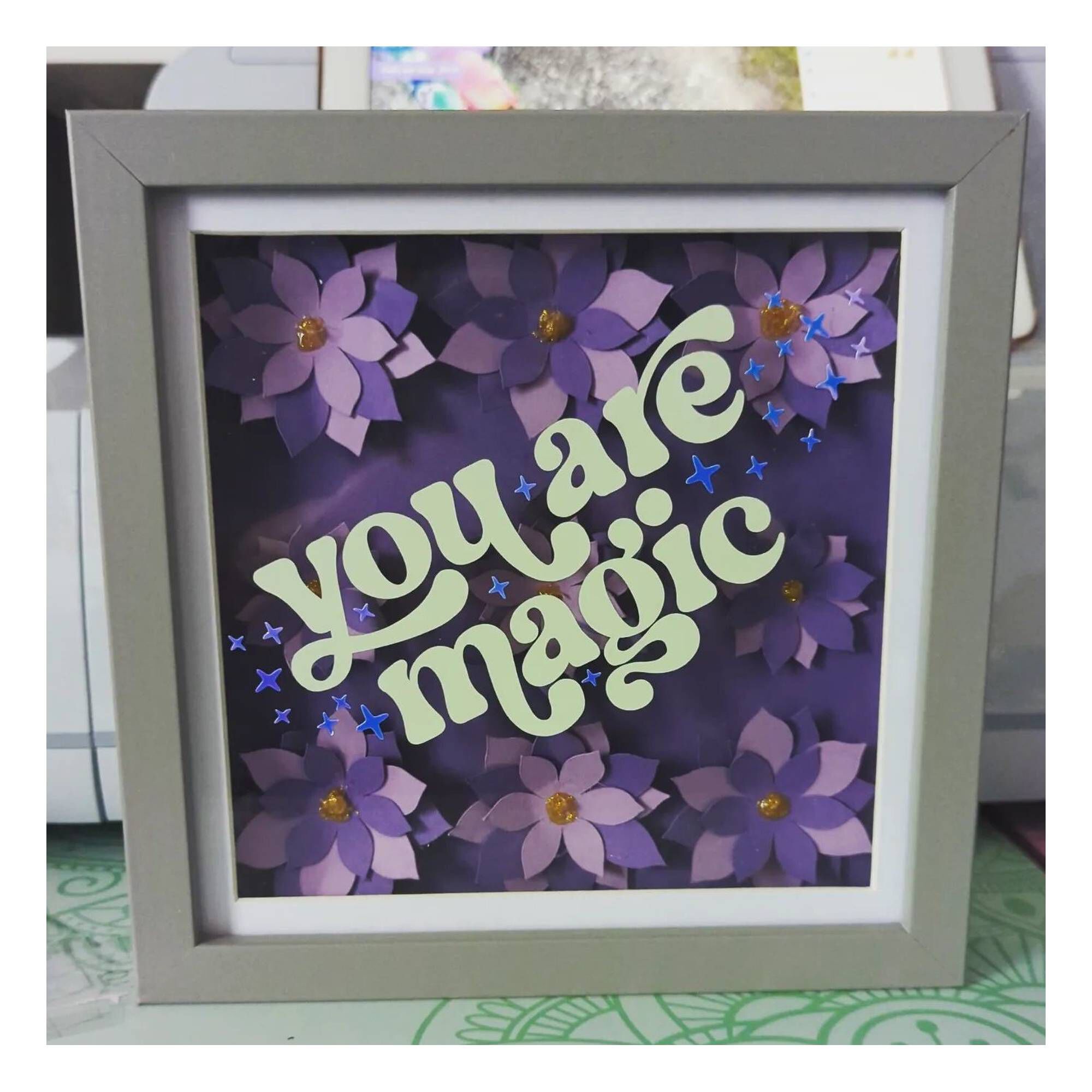 Grey Shadow Box Frame 10cm x 10cm | Hobbycraft