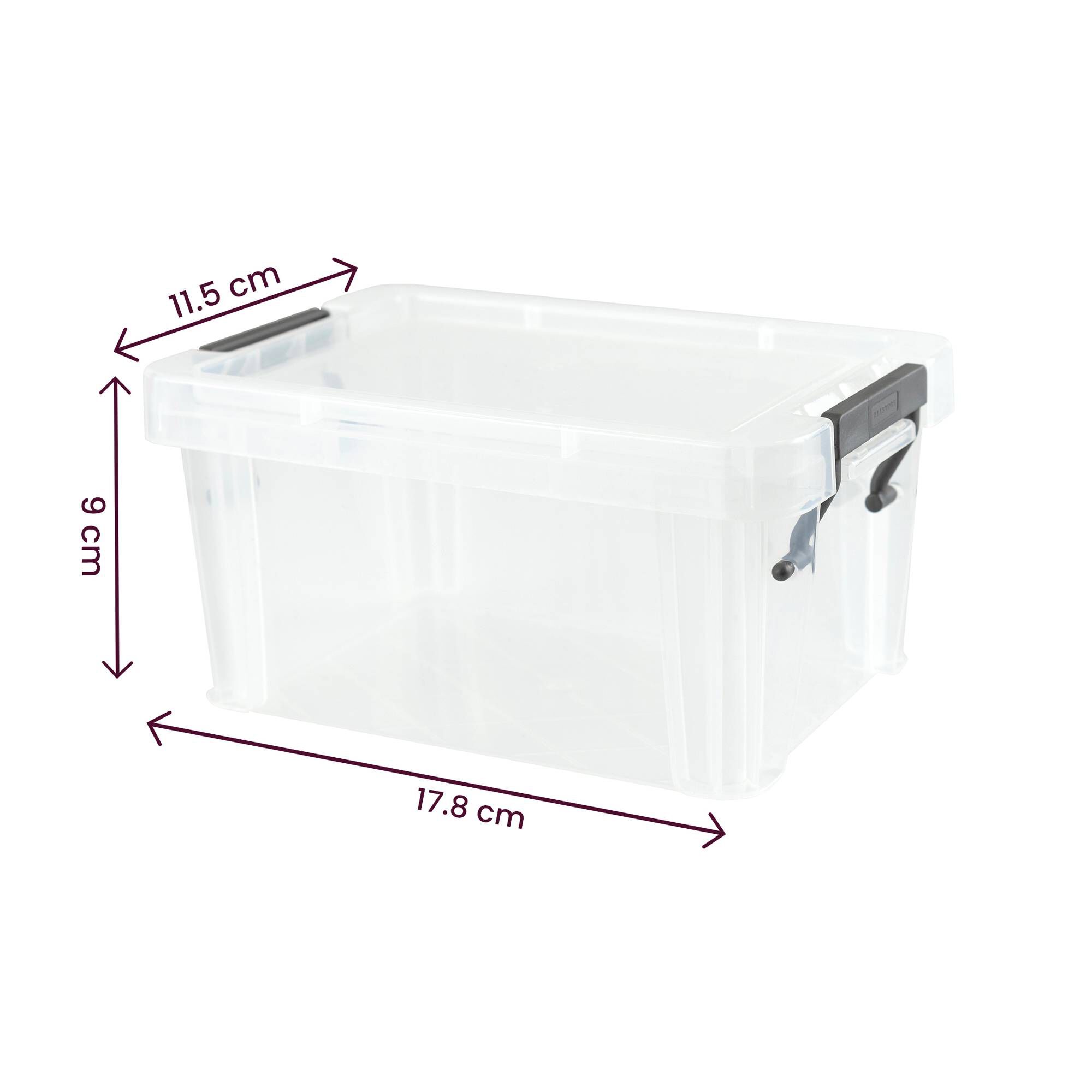 Whitefurze Allstore 1 Litre Clear Storage Box | Hobbycraft