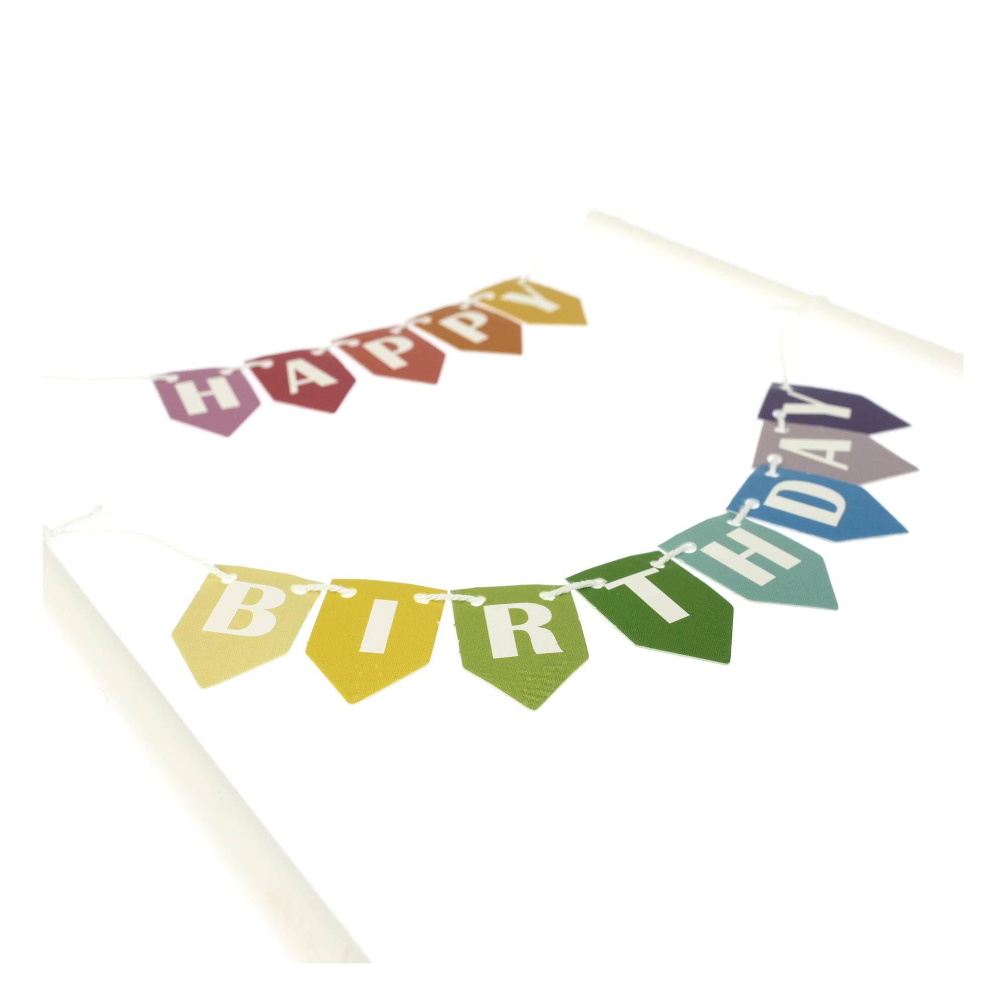 Rainbow Happy Birthday Cake Bunting | Hobbycraft