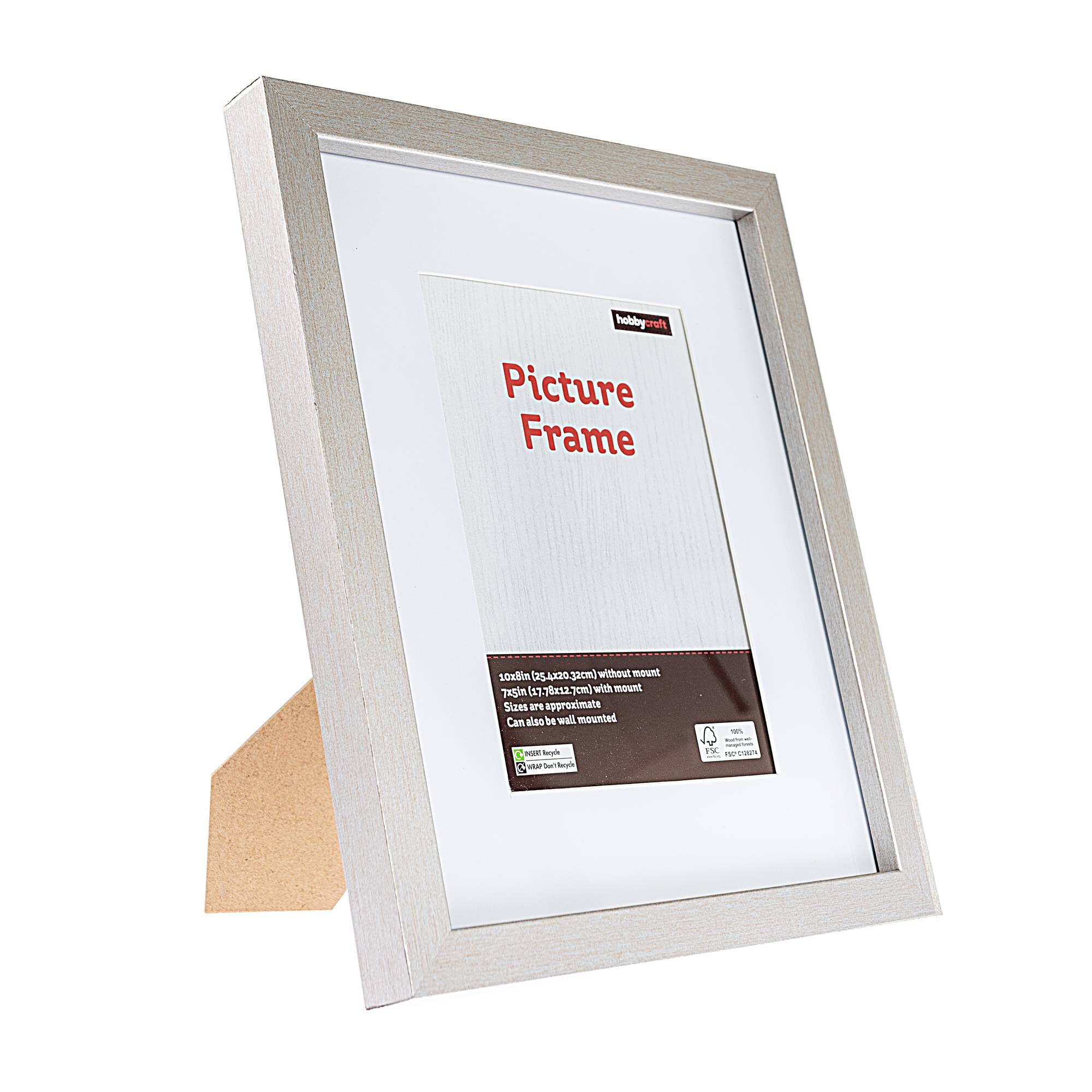Metallic Silver Picture Frame 25cm x 20cm | Hobbycraft