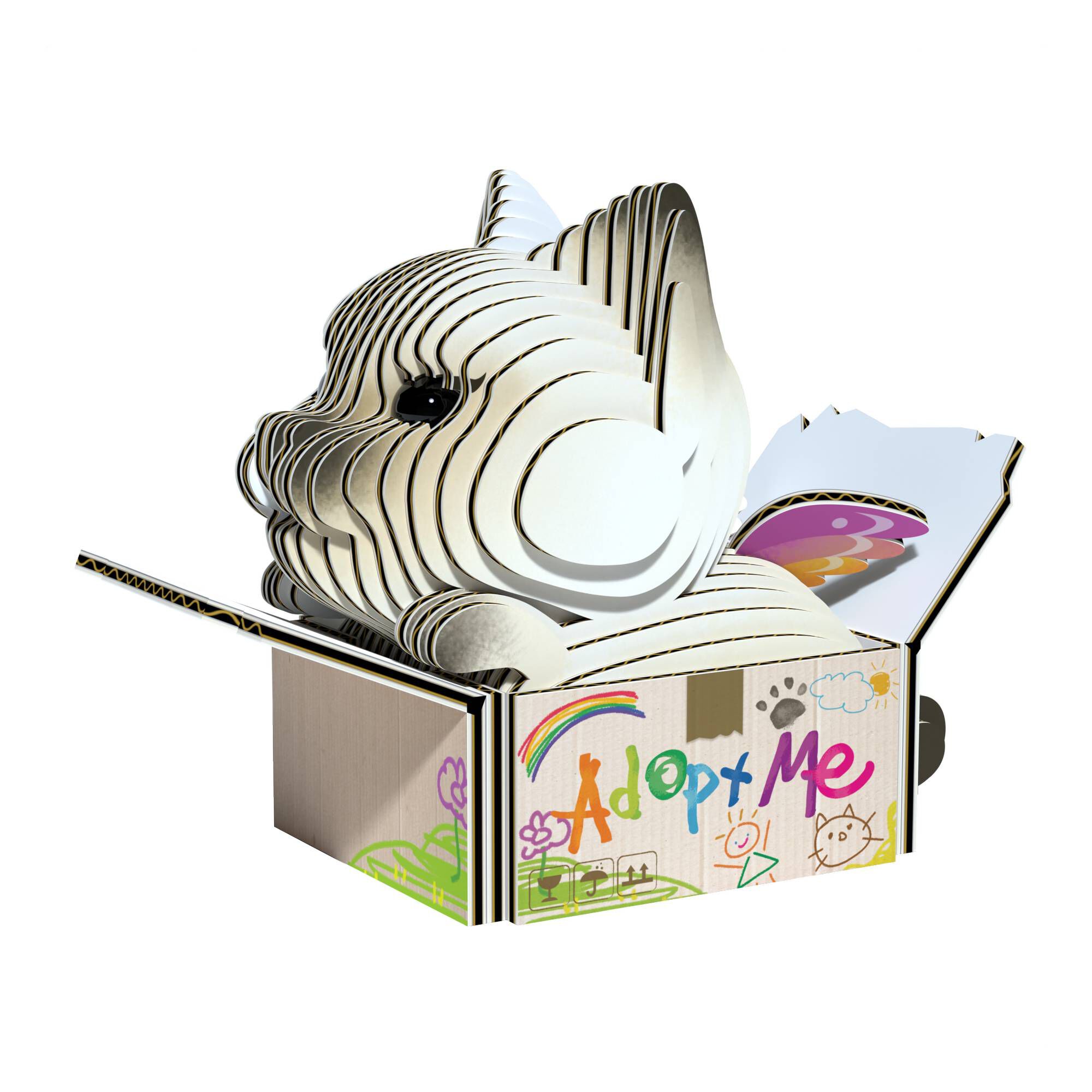 Eugy 3D Cat Mocha Model | Hobbycraft