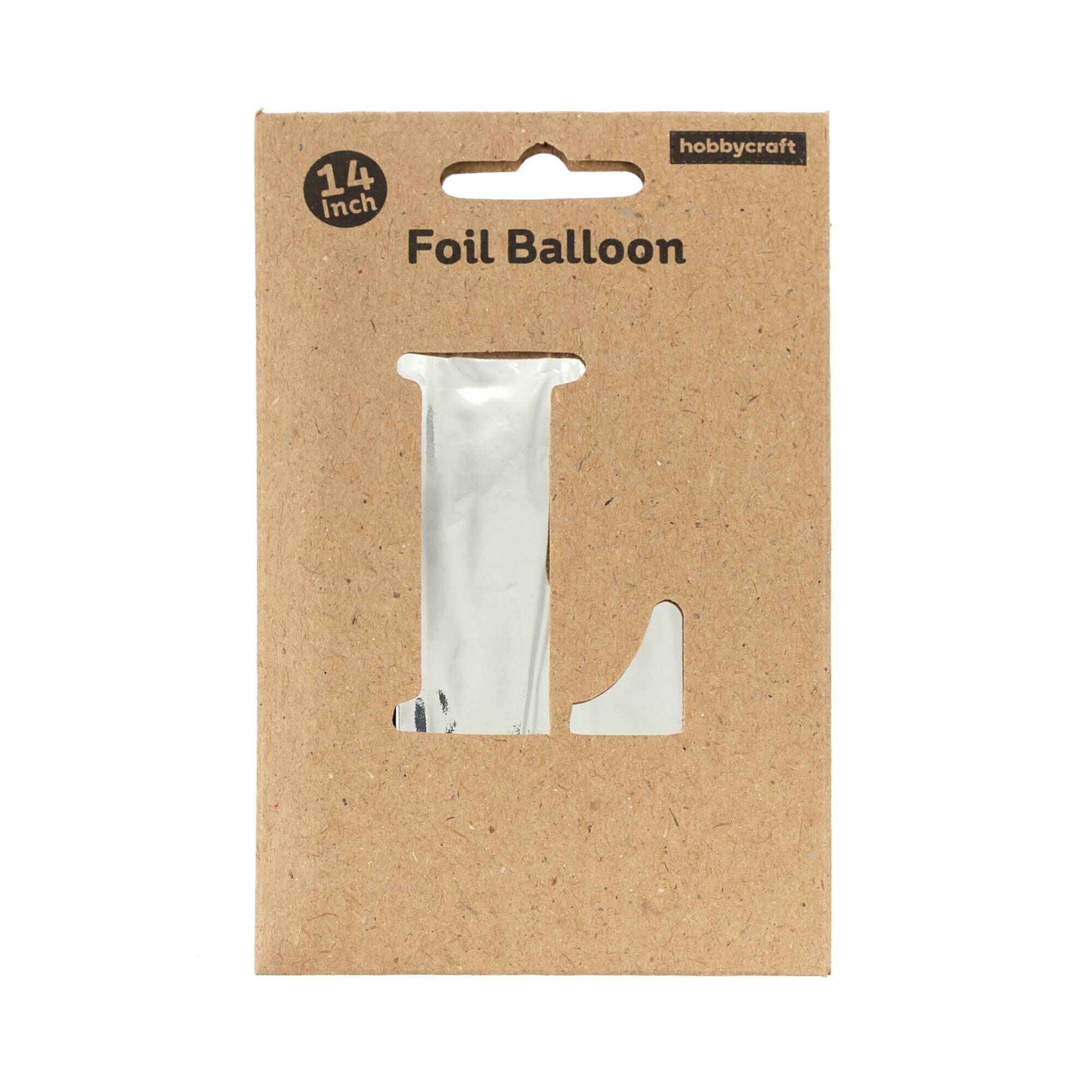 Silver Foil Letter L Balloon | Hobbycraft