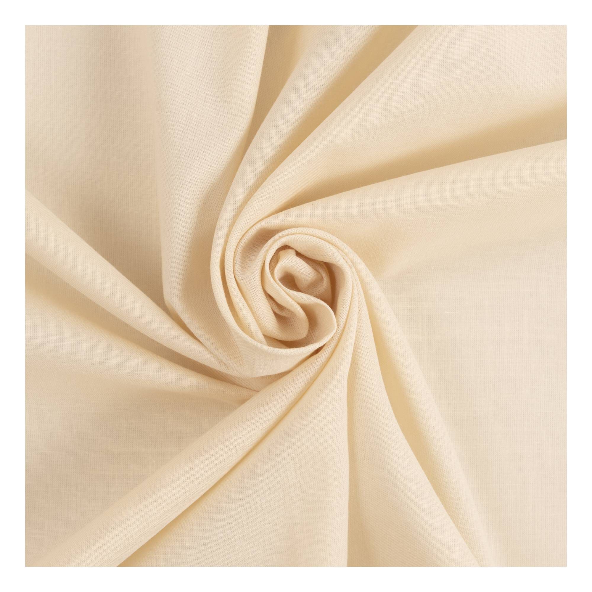 Cream Lawn Cotton Fabric by the Metre | Hobbycraft
