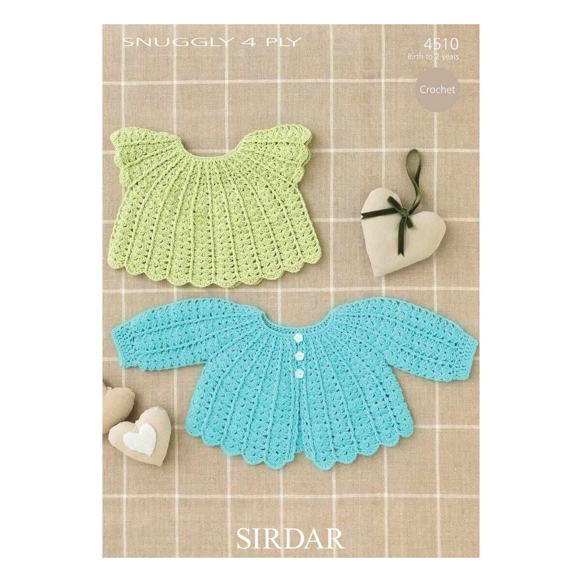 Sirdar Snuggly 4 Ply Matinee Coat and Angel Top Digital Pattern 4510 ...