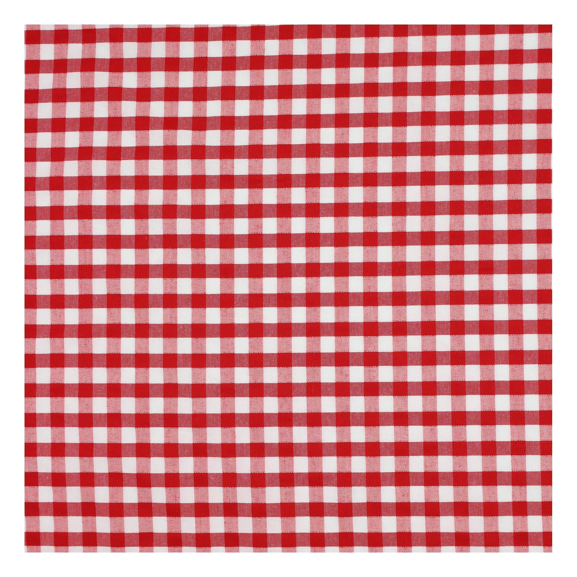Red 1/4 Gingham Fabric by the Metre | Hobbycraft