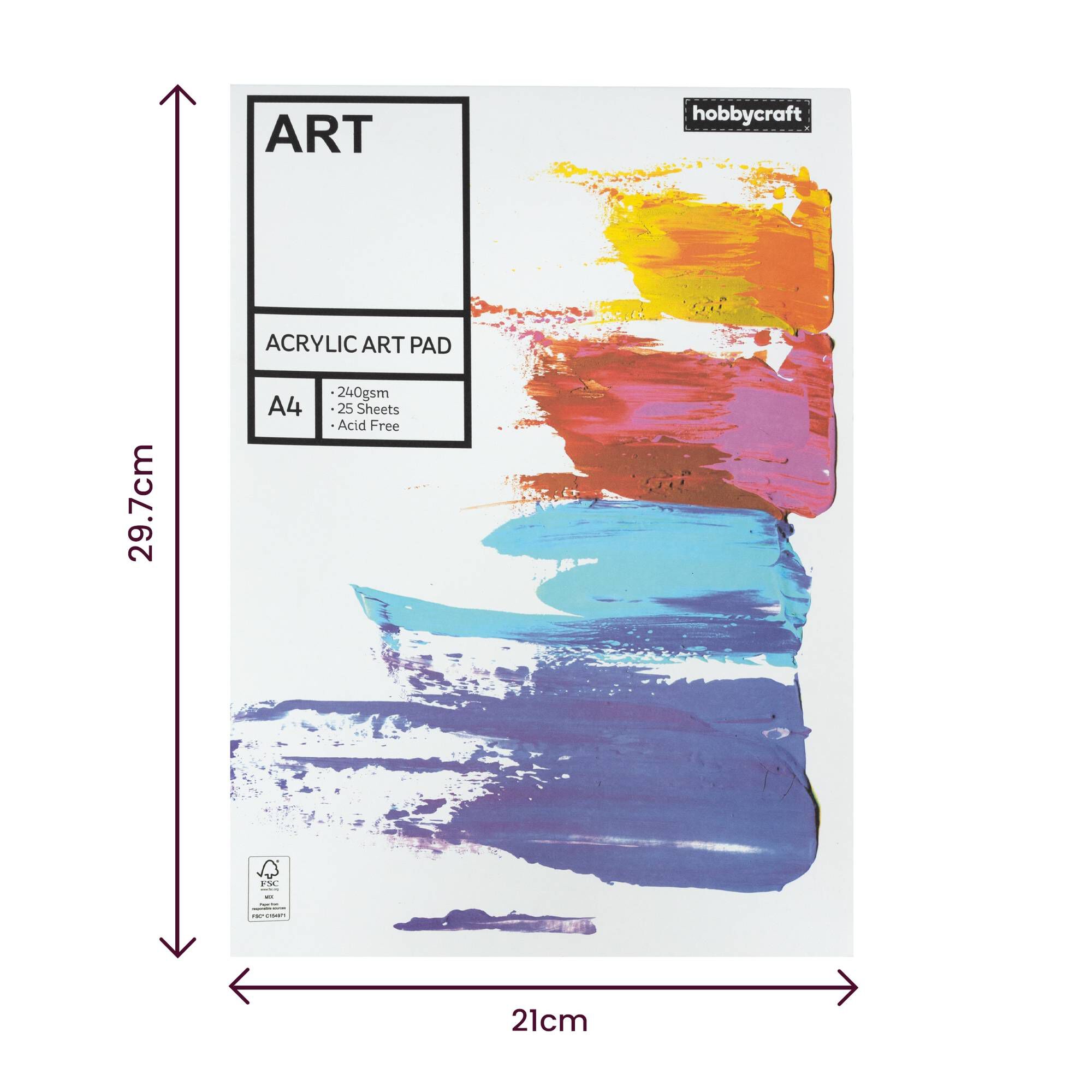 Acrylic Art Pad A4 25 Sheets | Hobbycraft