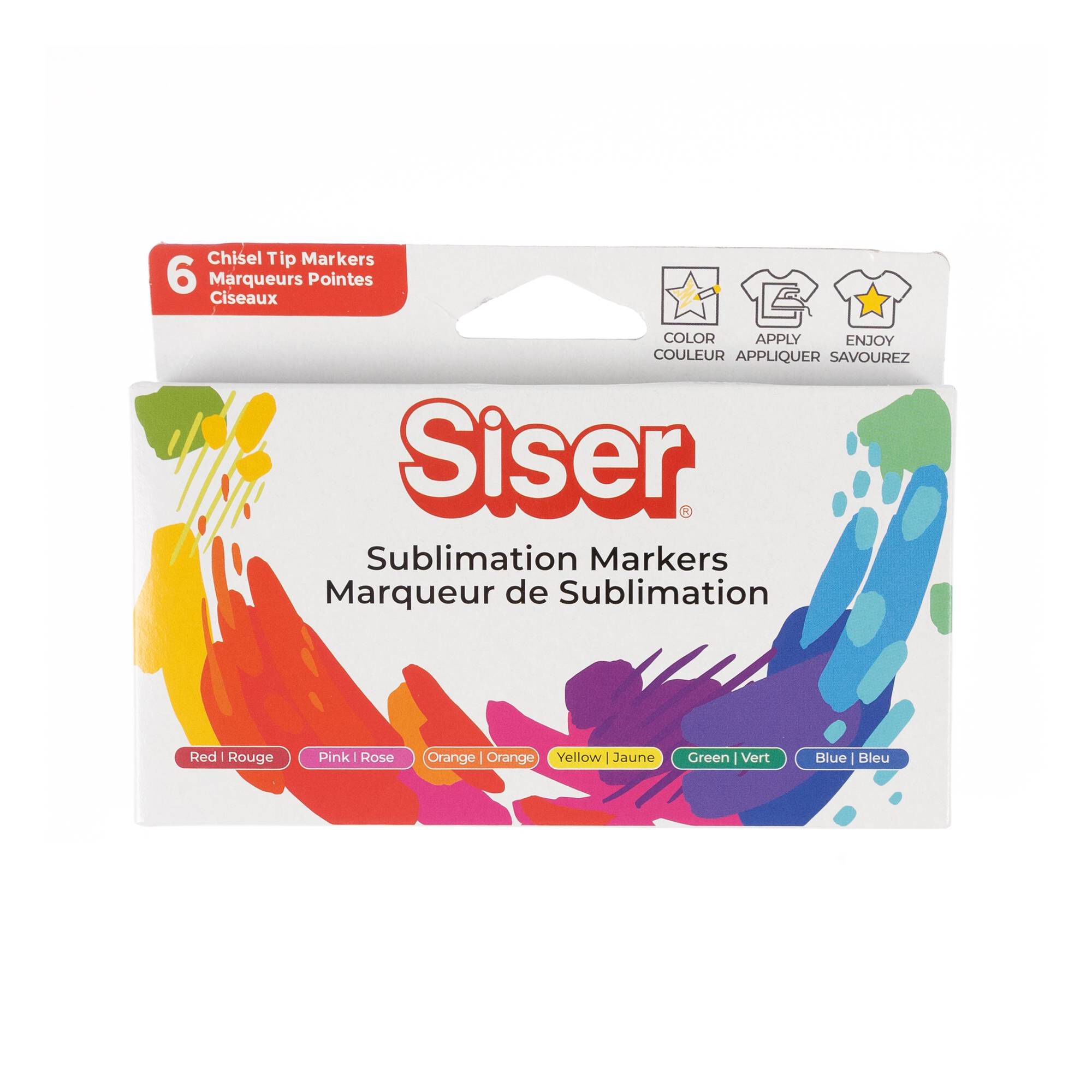 Siser Pastel Sublimation Markers 6 Pack | Hobbycraft