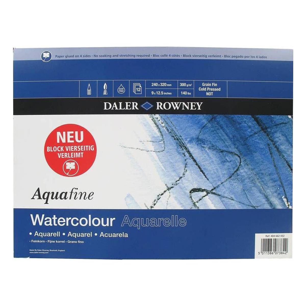 Daler-Rowney Aquafine Watercolour Block 12 Sheets | Hobbycraft