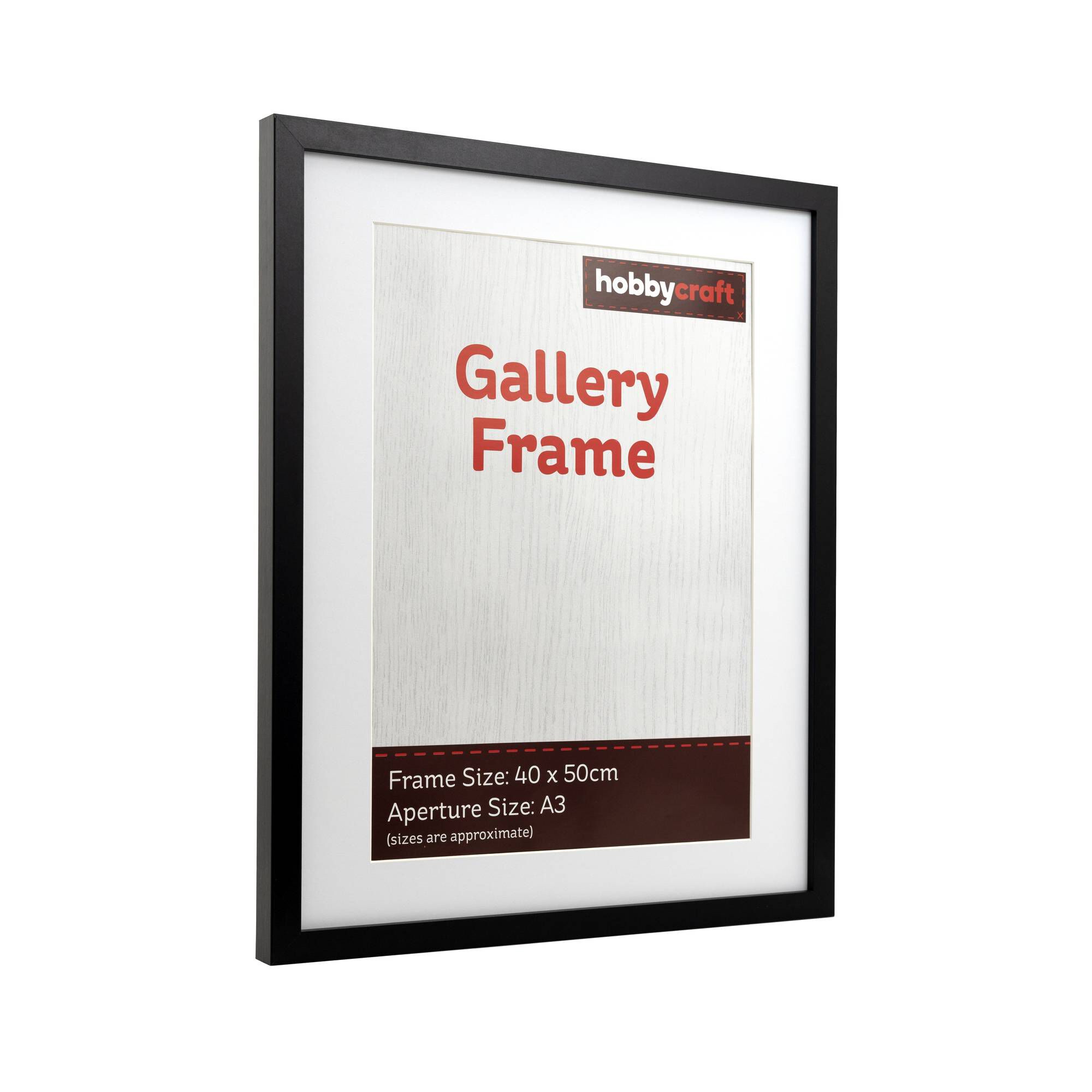Black Gallery Frame 40cm x 50cm | Hobbycraft