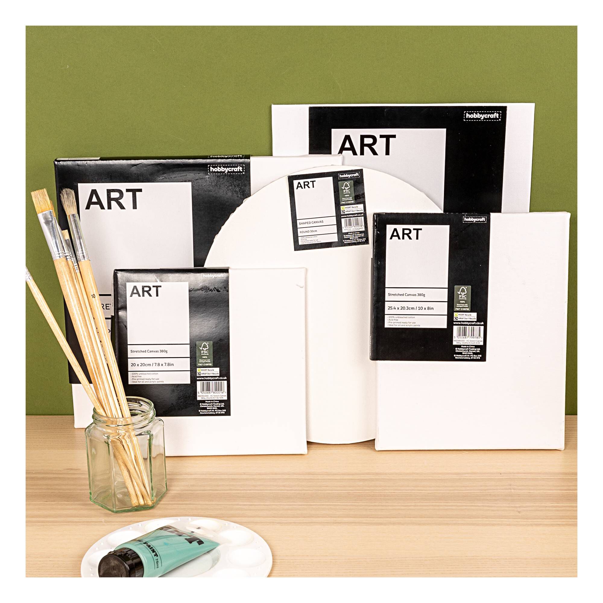 Round Canvas 30cm | Hobbycraft