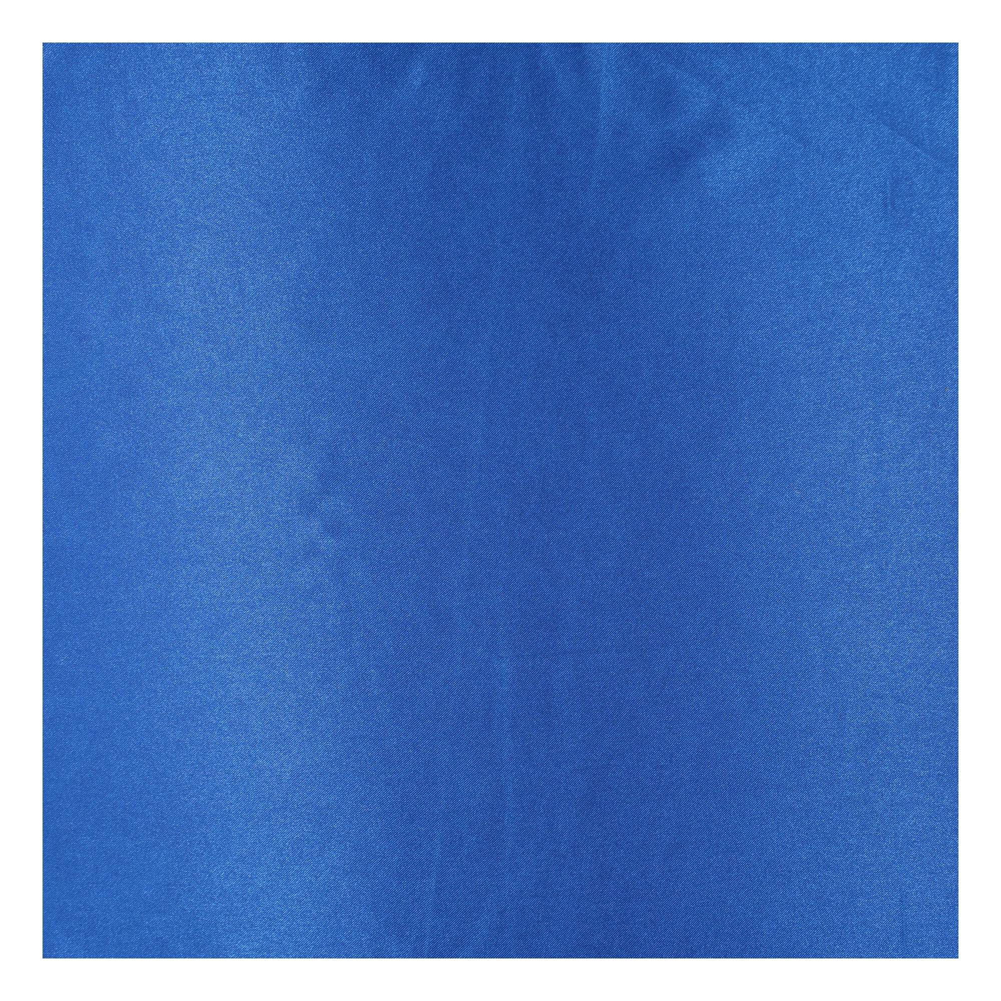 Blue Silky Satin Fabric by the Metre | Hobbycraft