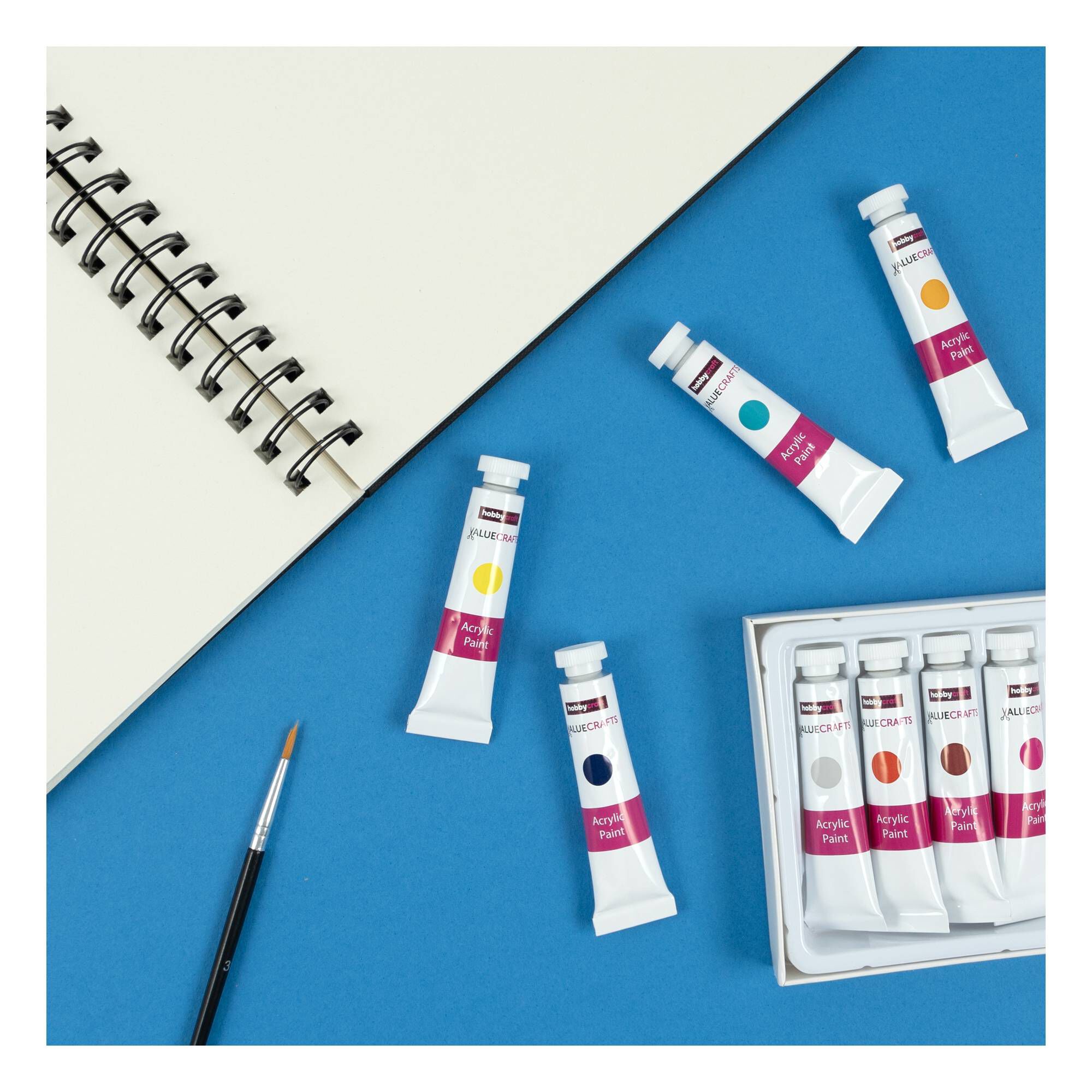 Acrylic Paint Set 12ml 12 Pack | Hobbycraft