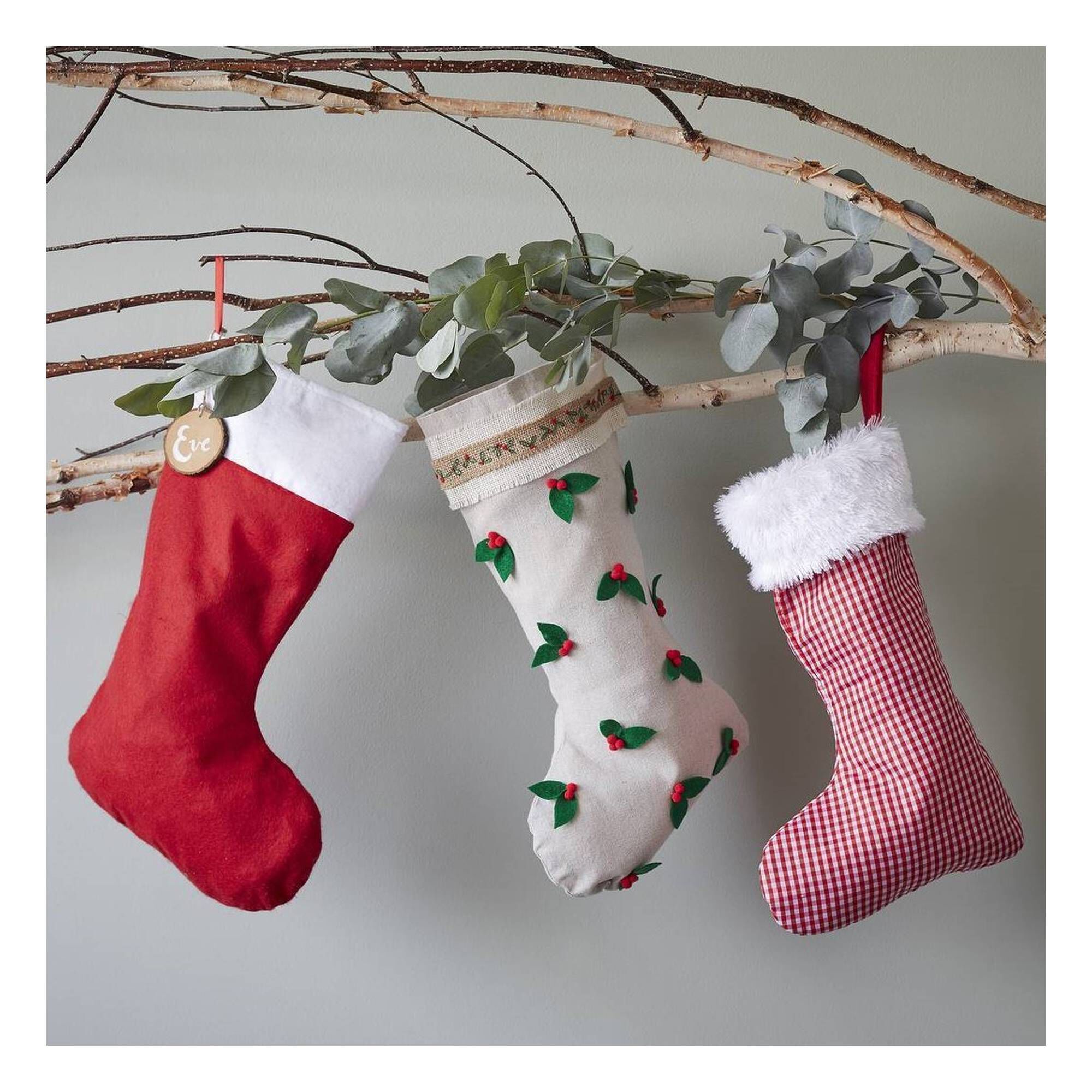Linen Christmas Stocking | Hobbycraft