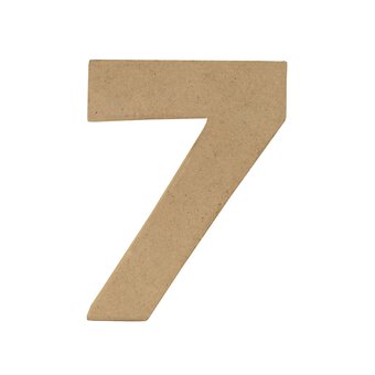 Mini Mache Number 7 10cm | Hobbycraft