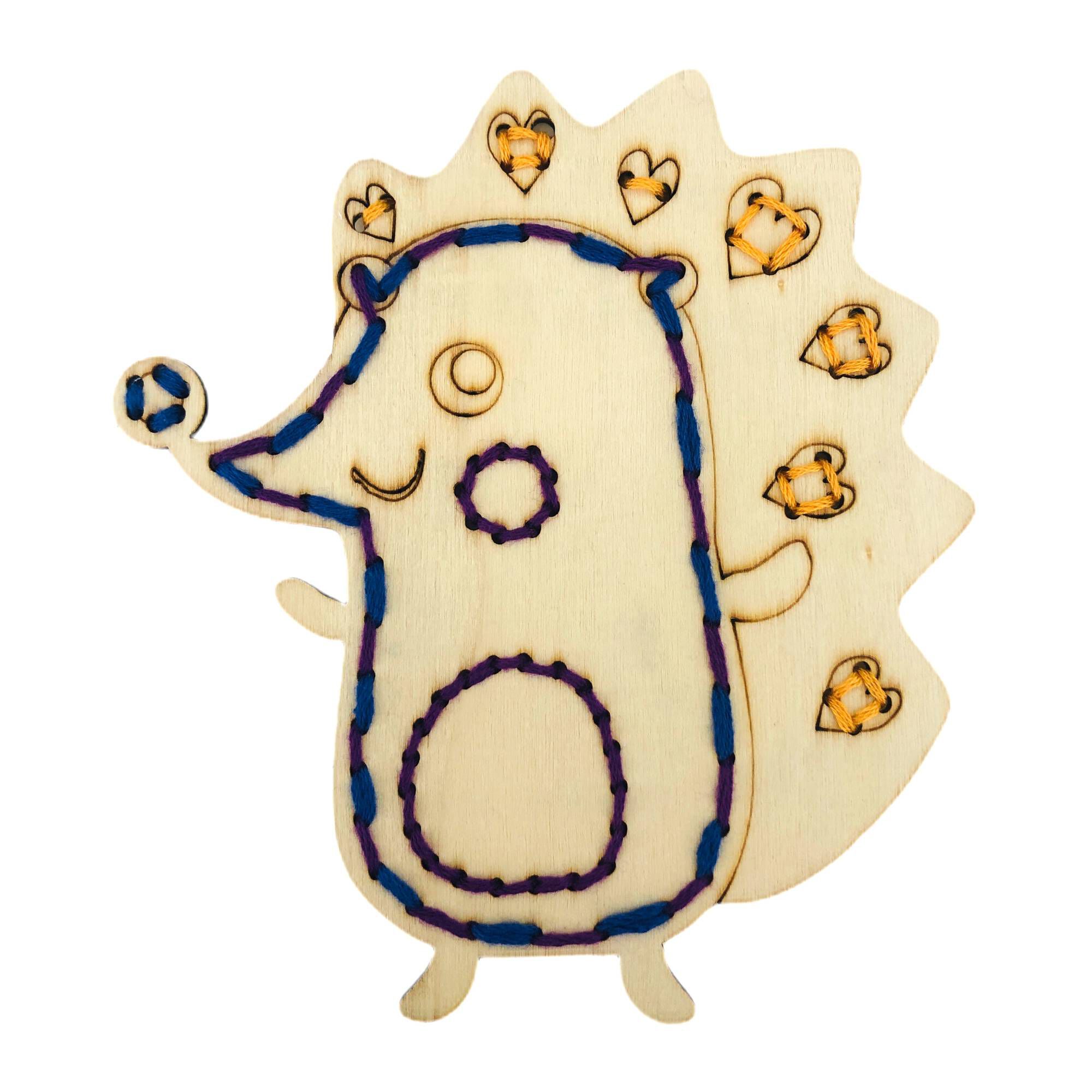 Hedgehog Wooden Threading Kit | Hobbycraft