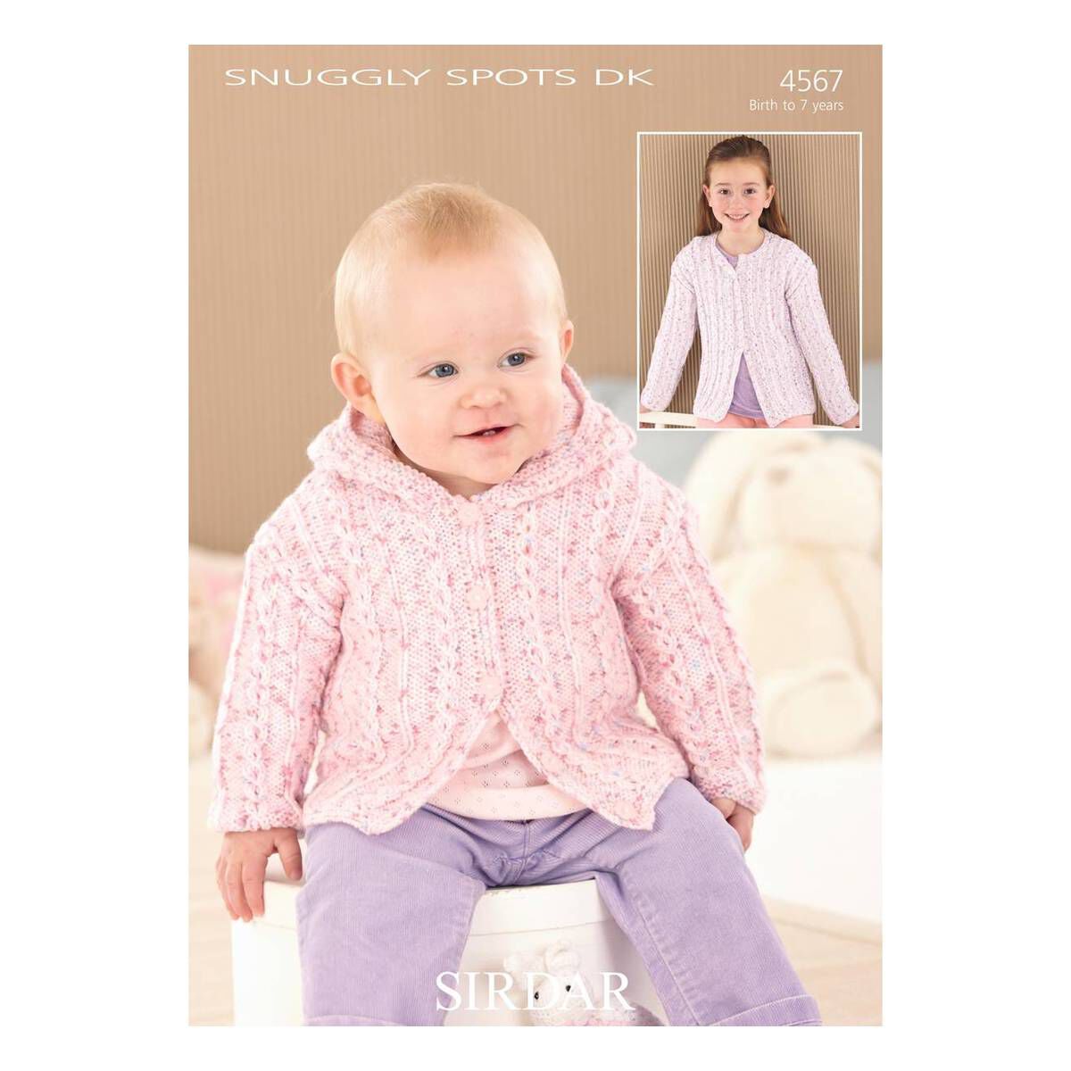 Sirdar Snuggly Spots DK Cardigan Digital Pattern 4567 | Hobbycraft
