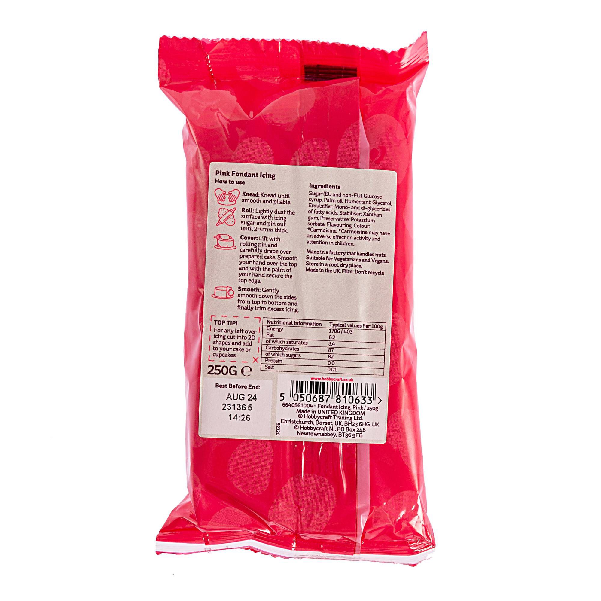 Pink Fondant Icing 250g | Hobbycraft