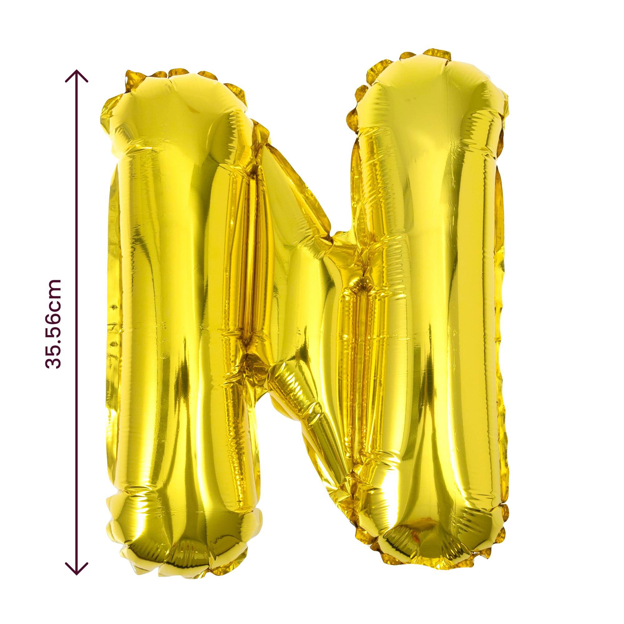 Gold Foil Letter N Balloon | Hobbycraft