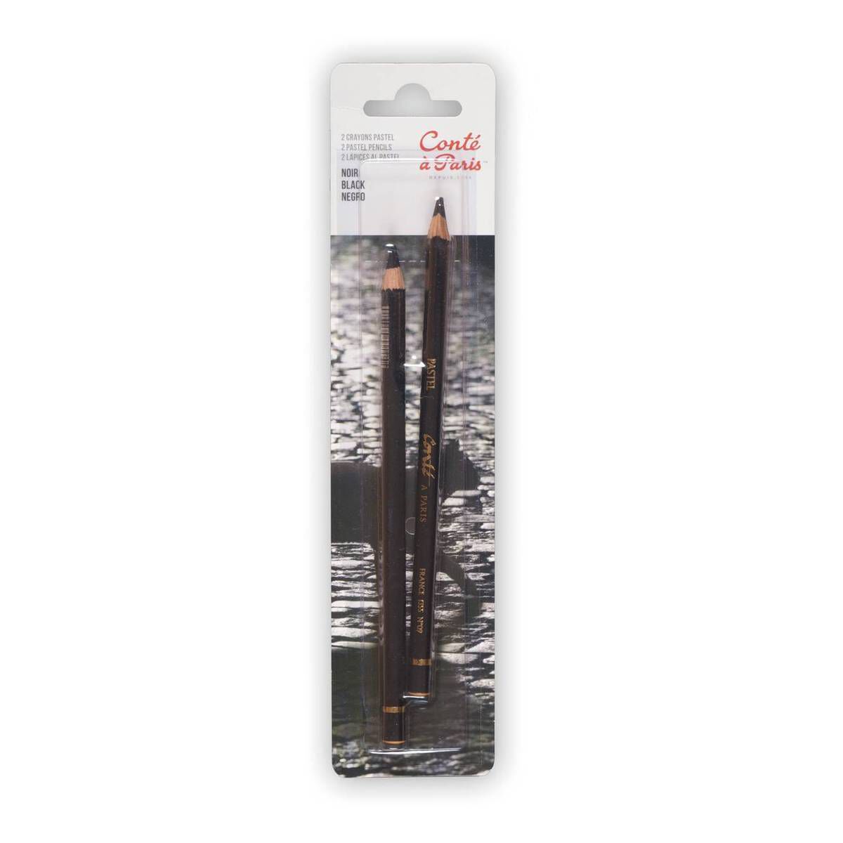 Conte a Paris Black Pastel Pencils 2 Pack | Hobbycraft