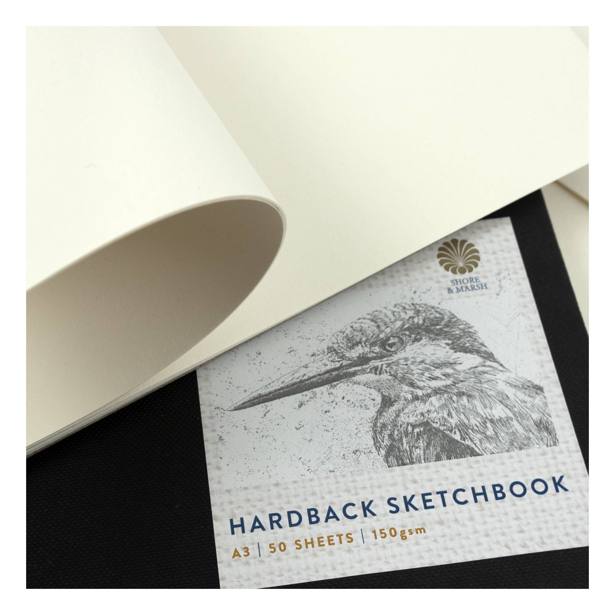 Shore & Marsh Portrait Hardback Sketchbook A3 50 Sheets | Hobbycraft