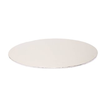 Silver Round Double Thick Card Cake Board 14 Inches | Hobbycraft