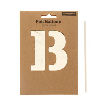 Extra Large Silver Foil Letter B Balloon | Hobbycraft