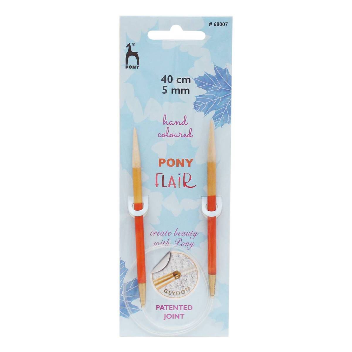 Pony Flair Circular Knitting Needles 40cm 5mm | Hobbycraft