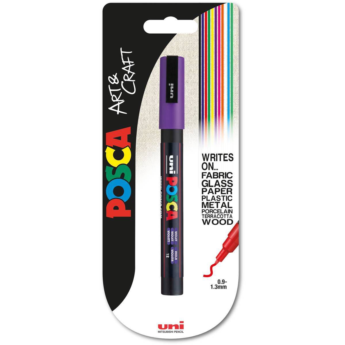 Uni-ball Purple Posca Marker PC-3M | Hobbycraft