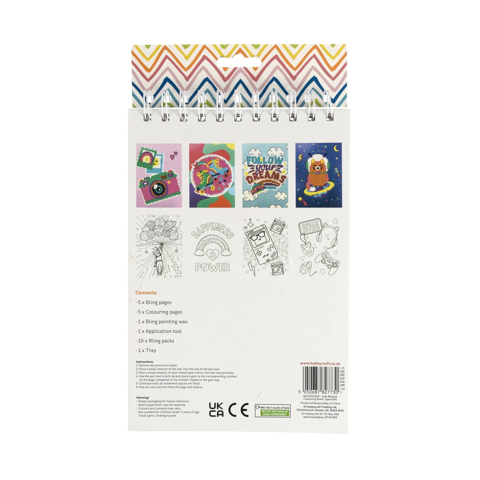 Space Bling Colouring Book | Hobbycraft