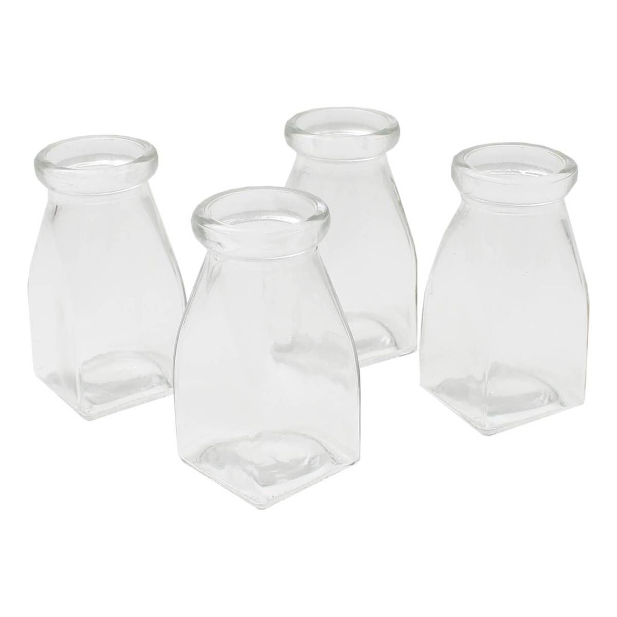 Mini Glass Bottles 4 Pack | Hobbycraft