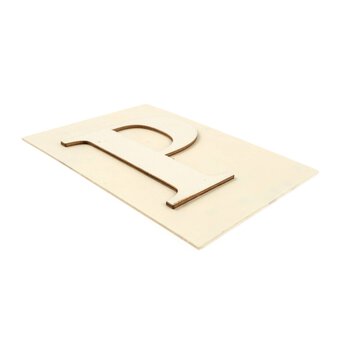 Wooden Letter P Plaque 10cm x 15cm | Hobbycraft
