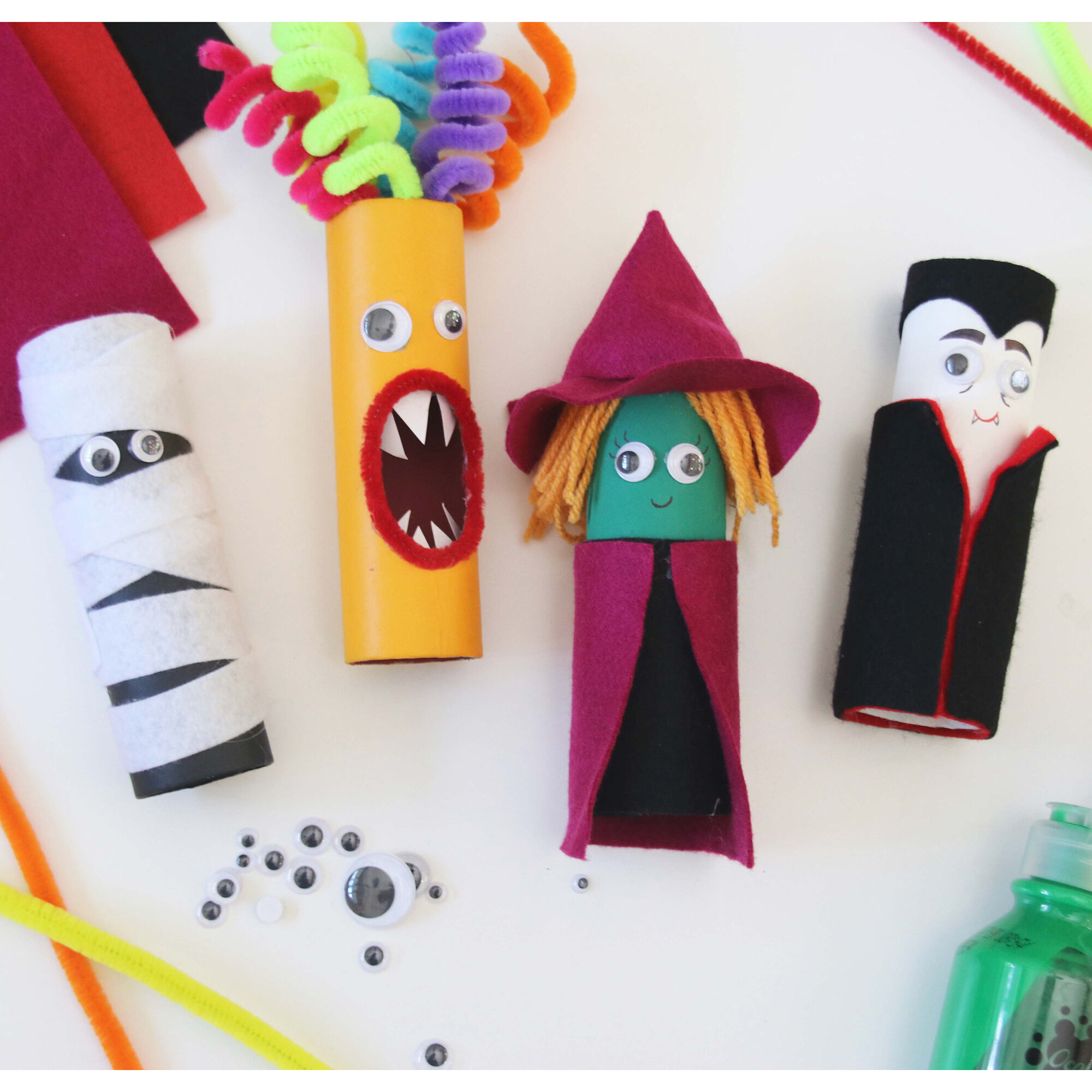 How to Make Halloween Cardboard Tube Characters | Hobbycraft