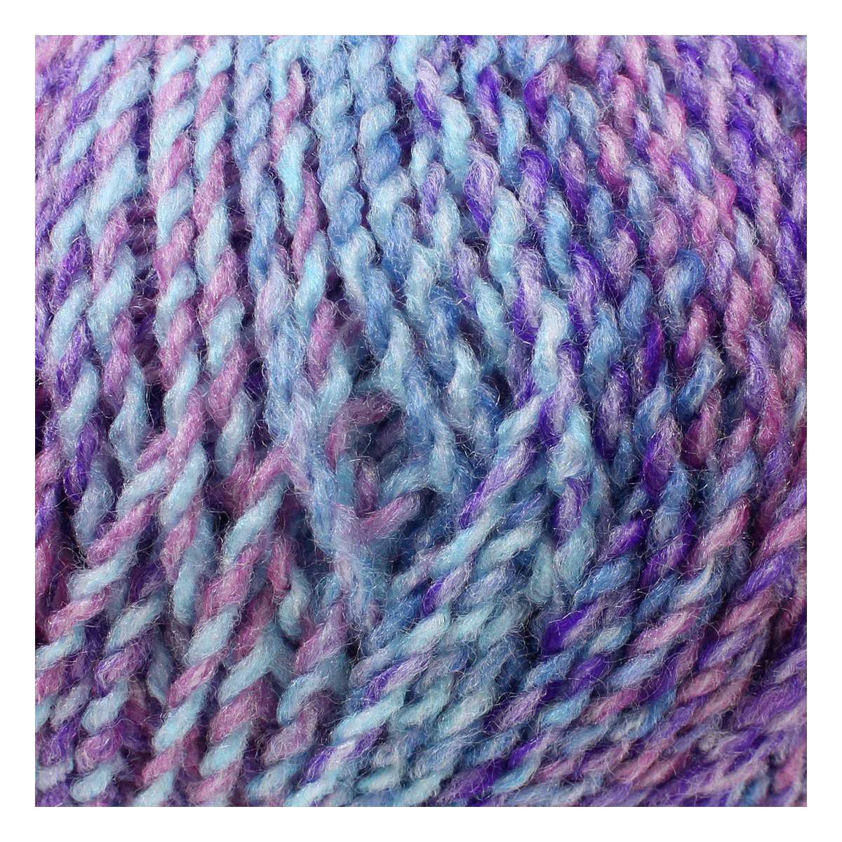 James C Brett Violet and Blue Marble Chunky Yarn 200g | Hobbycraft