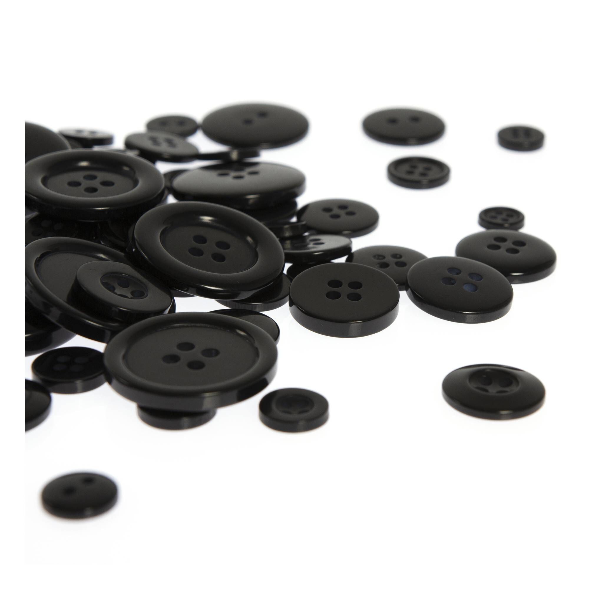 Black Buttons Pack 50g | Hobbycraft