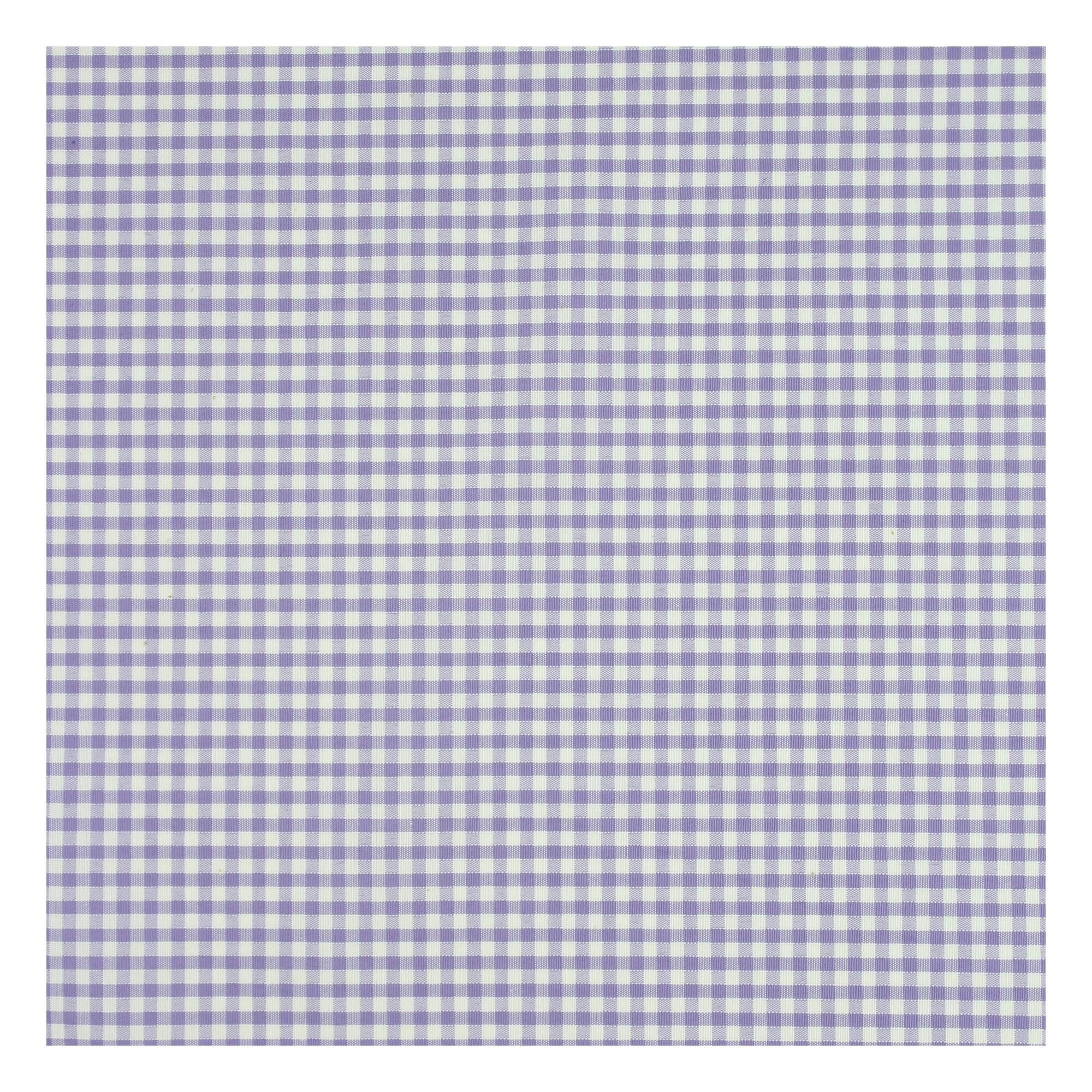 Lilac 1/8 Gingham Fabric by the Metre | Hobbycraft