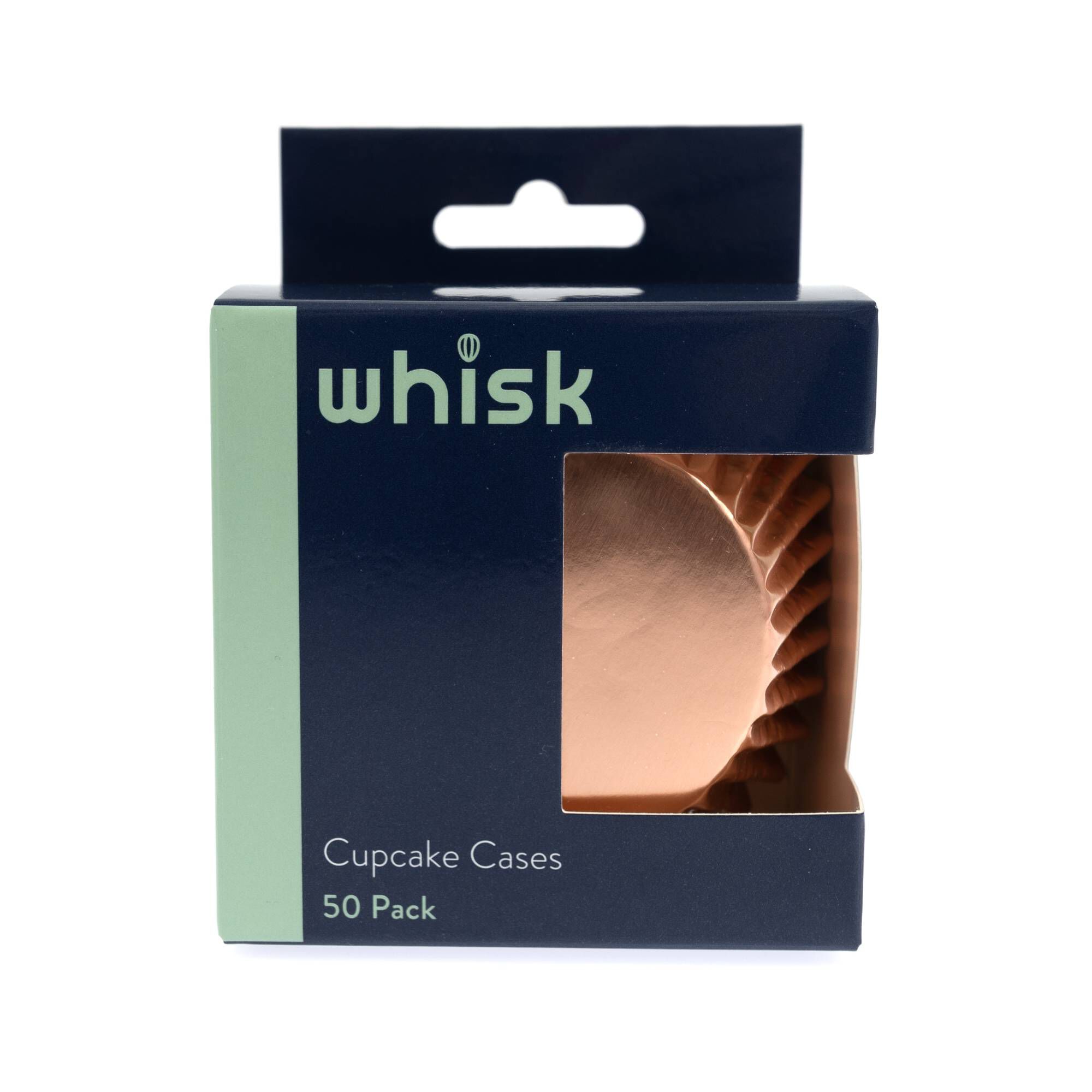 Whisk Rose Gold Foil Cupcake Cases 50 Pack | Hobbycraft