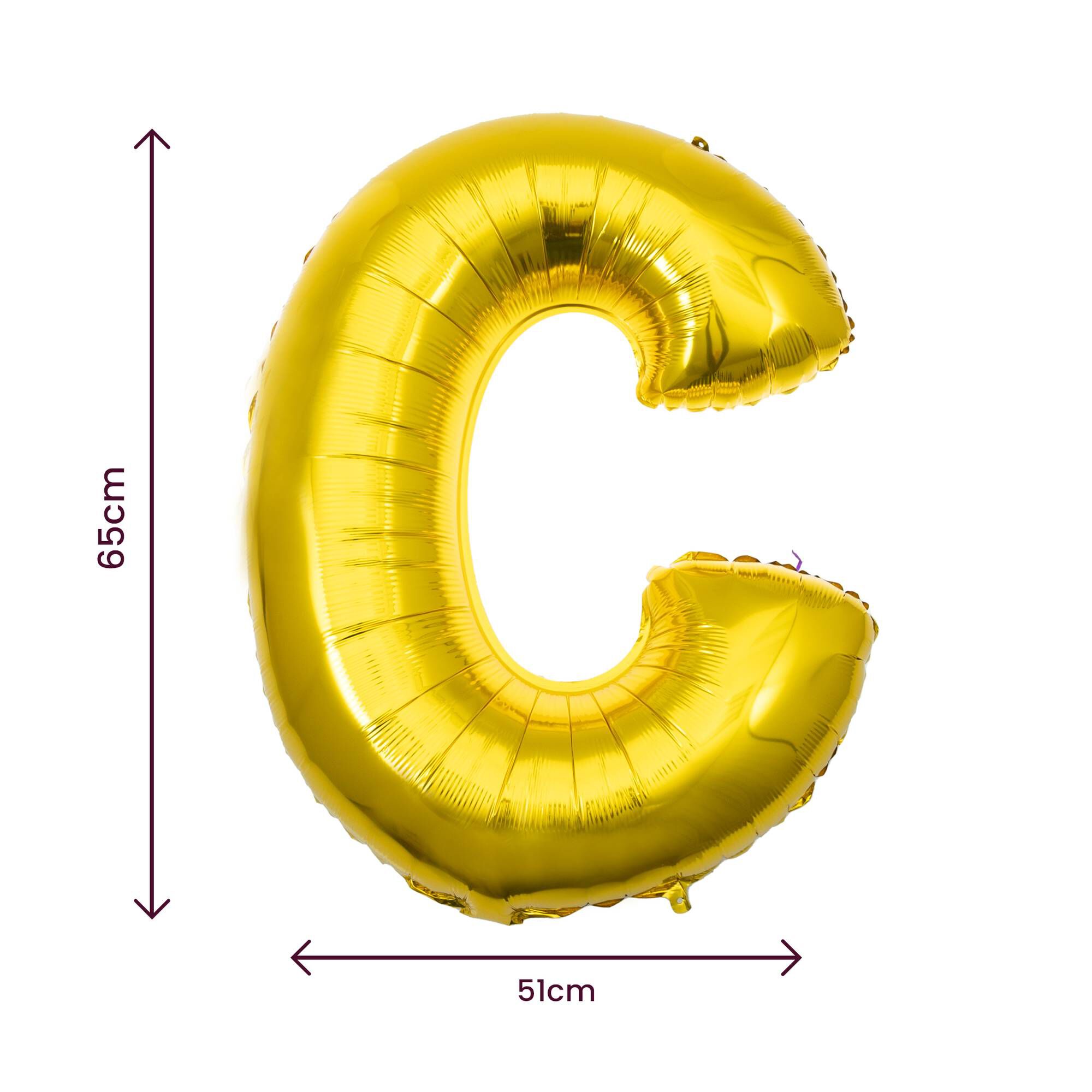 Extra Large Gold Foil Letter C Balloon | Hobbycraft
