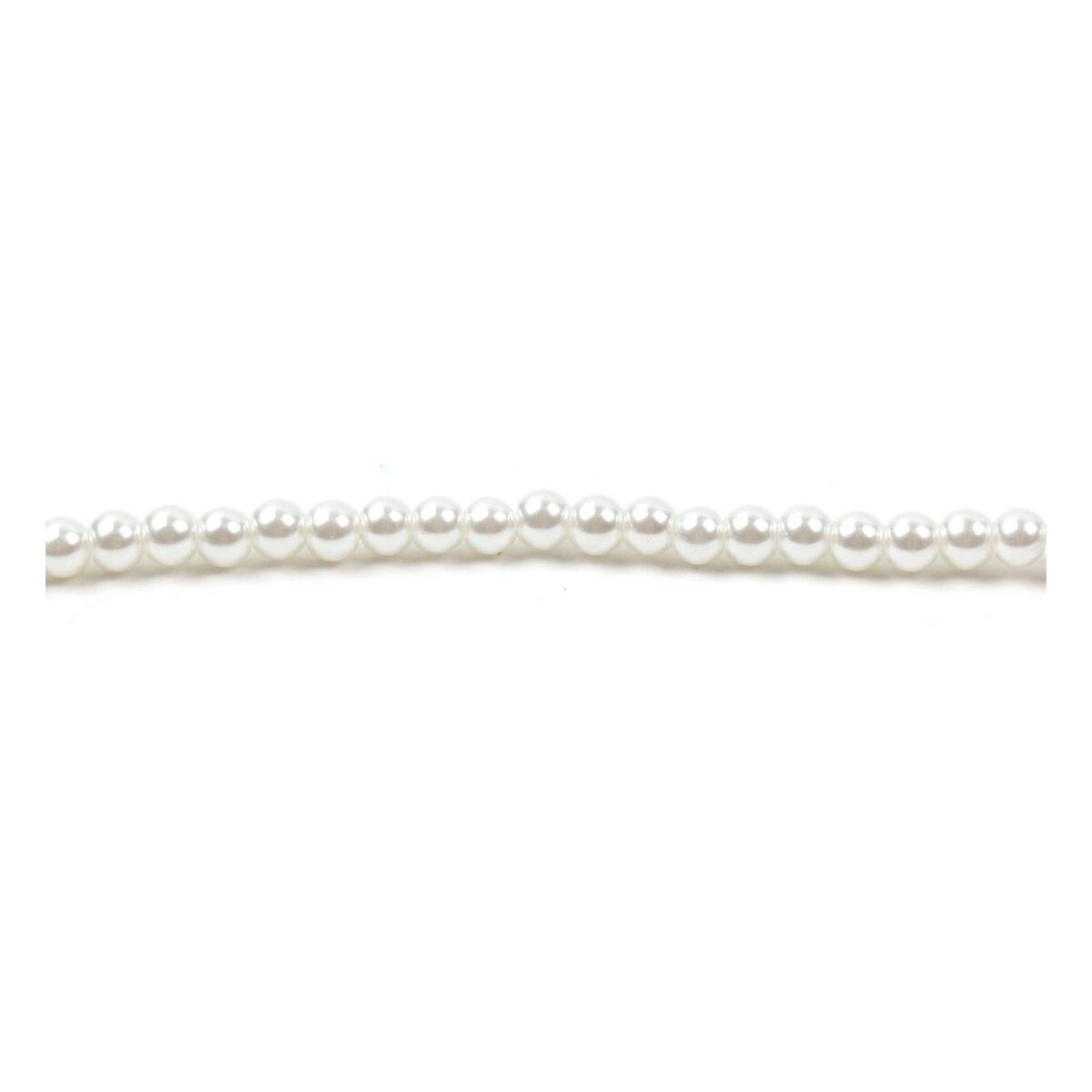 White Glass Pearl Bead String 29 Pieces | Hobbycraft