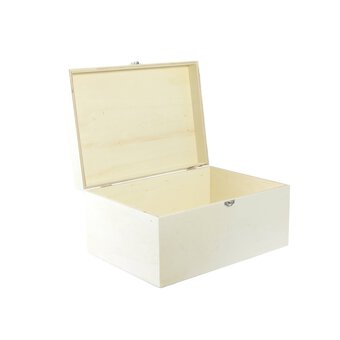 Wooden Storage Box 35cm x 25cm x 17cm | Hobbycraft