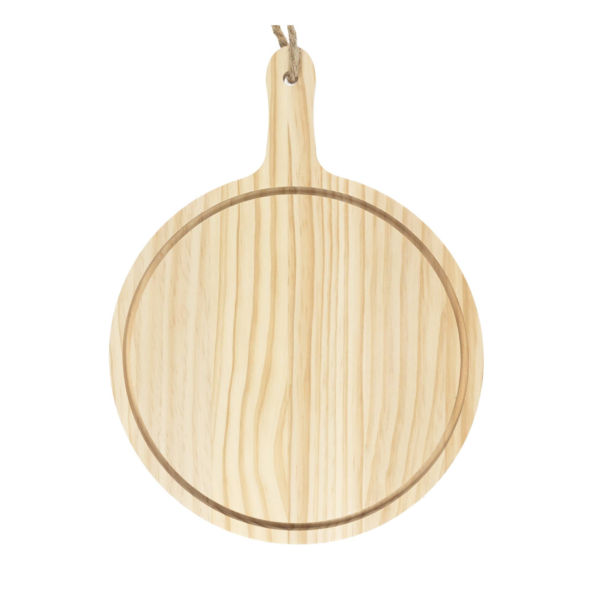 Circular Wooden Cutting Board 26cm x 40cm | Hobbycraft