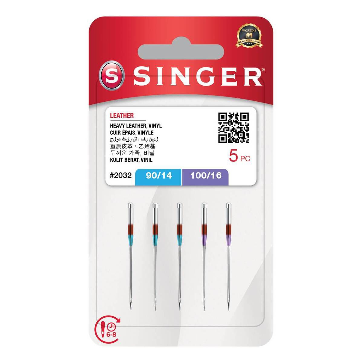 Singer Leather Machine Needles 5 Pack | Hobbycraft