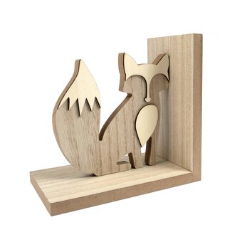 Wooden Fox Bookends 2 Pack | Hobbycraft
