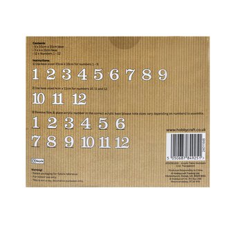 Acrylic Table Numbers 12 Pack | Hobbycraft