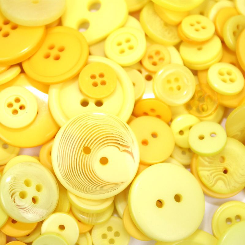 Hobbycraft Button Jar Yellow | Hobbycraft