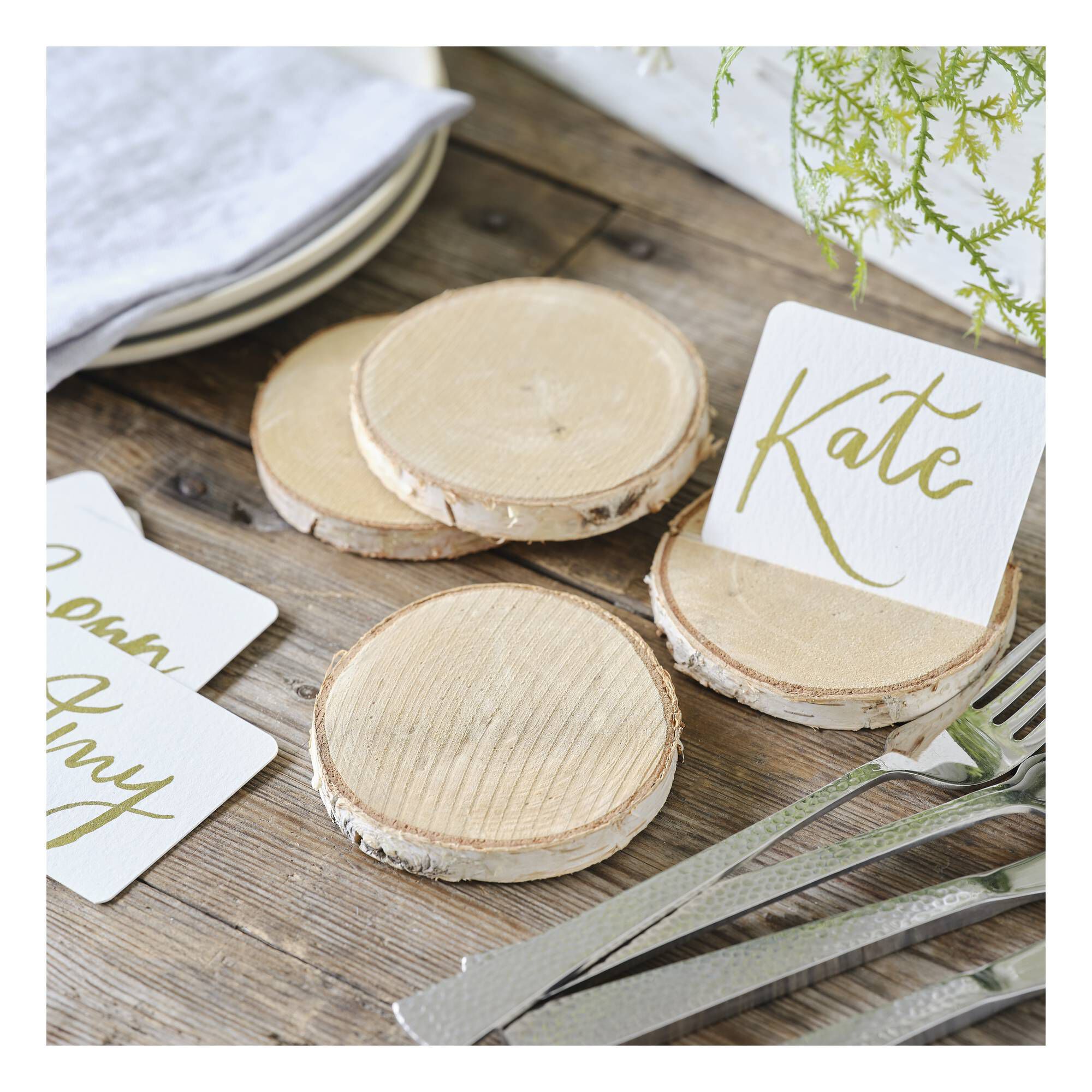 Natural Wooden Slices 8cm 8 Pack | Hobbycraft