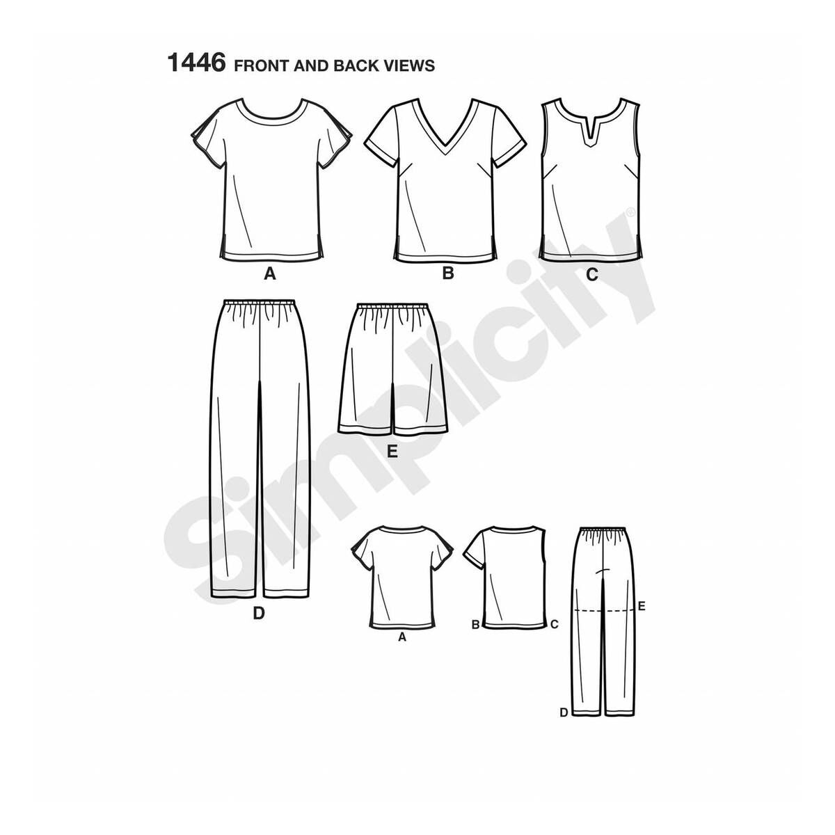 Simplicity Women’s Separates Sewing Pattern 1446 (18-24) | Hobbycraft