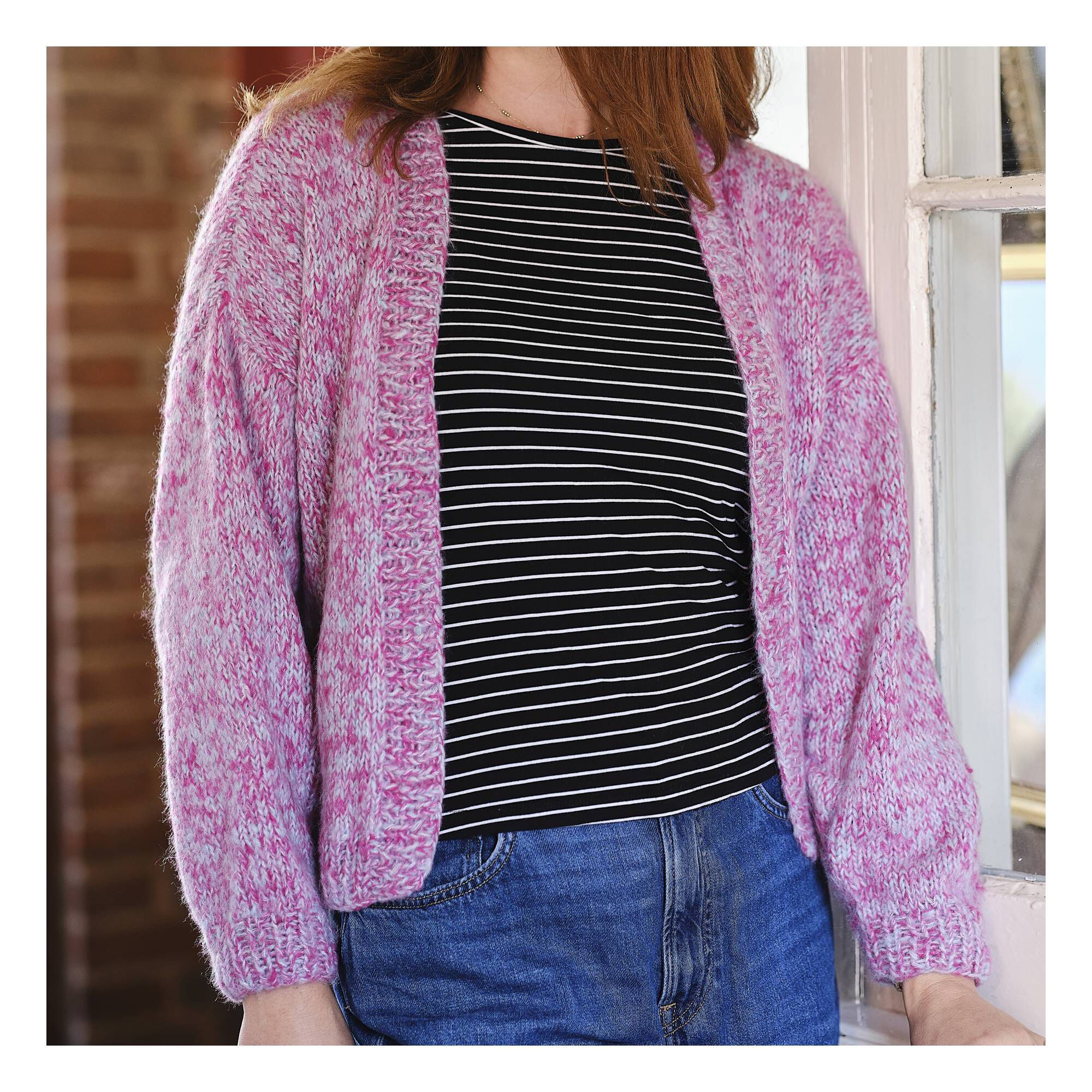 Knitcraft Super Fluffy Cardigan Digital Pattern 0341 | Hobbycraft